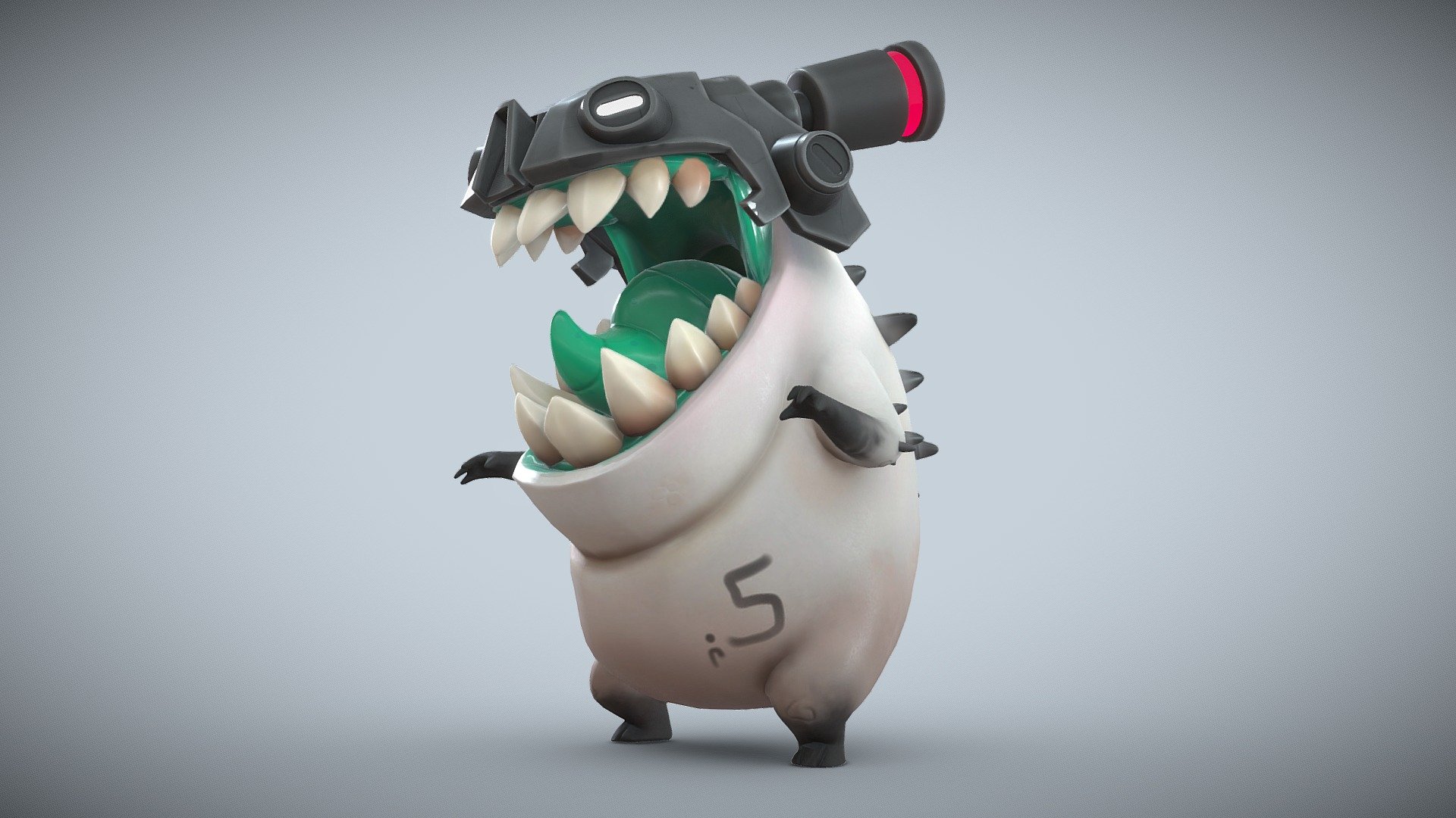 Crobus - Cute Creature - 3D model by Vivien Siemers (@vivien_siemers ...