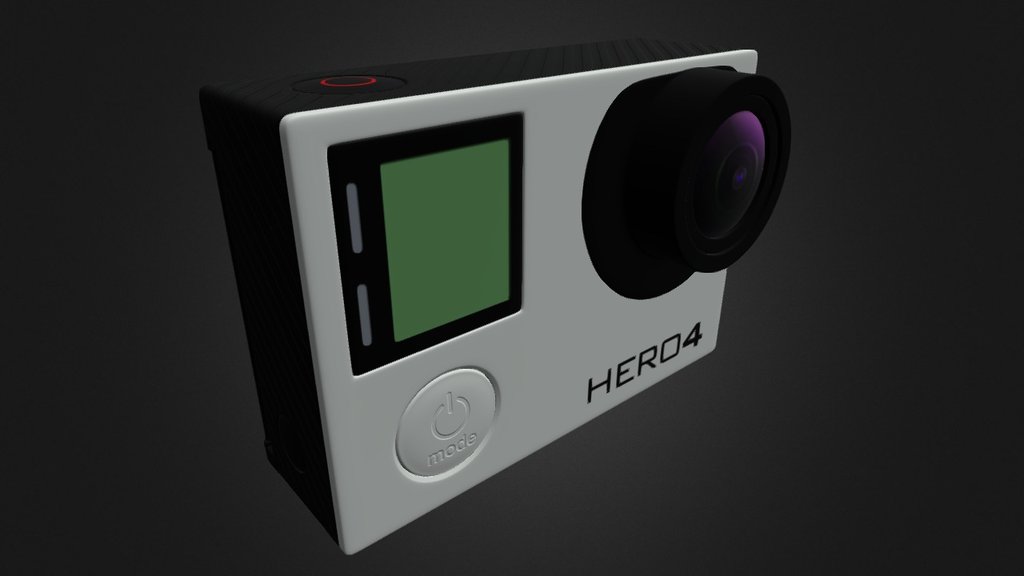GoPro HERO 4 Silver - 3D model by Bulzii3D (@buzzurk) [eda69eb] - Sketchfab