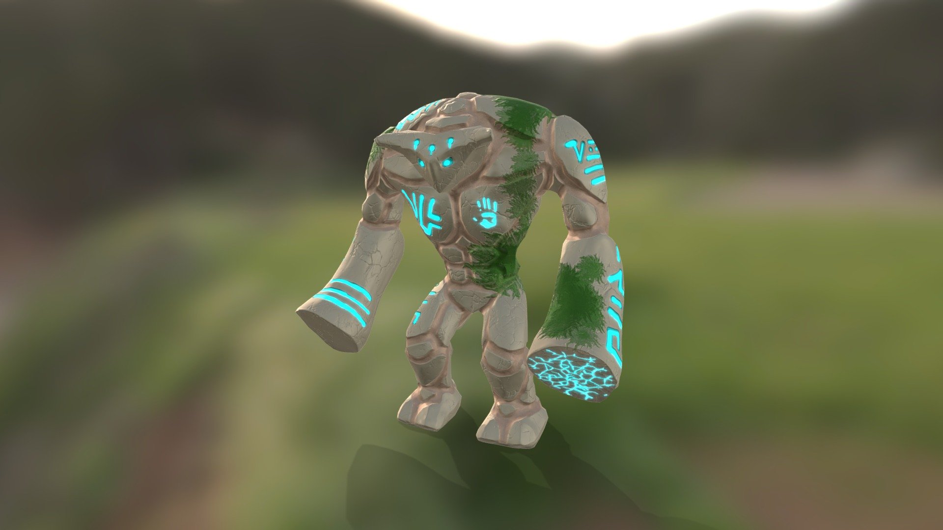 Rock Golem - 3D model by BrynMozza [eda8d4d] - Sketchfab