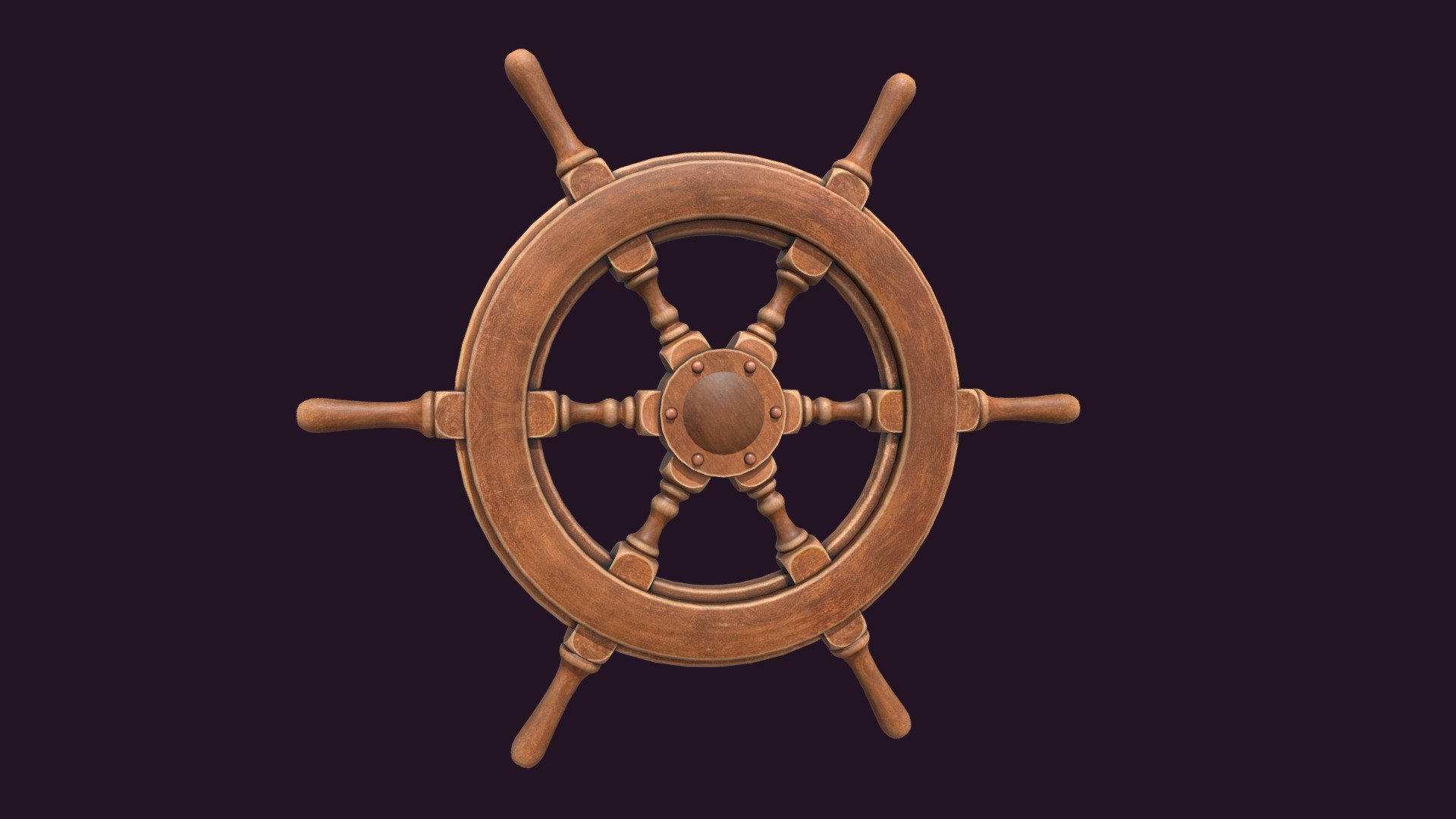Ship Wheel - Download Free 3D model by demidrew [eda936b] - Sketchfab