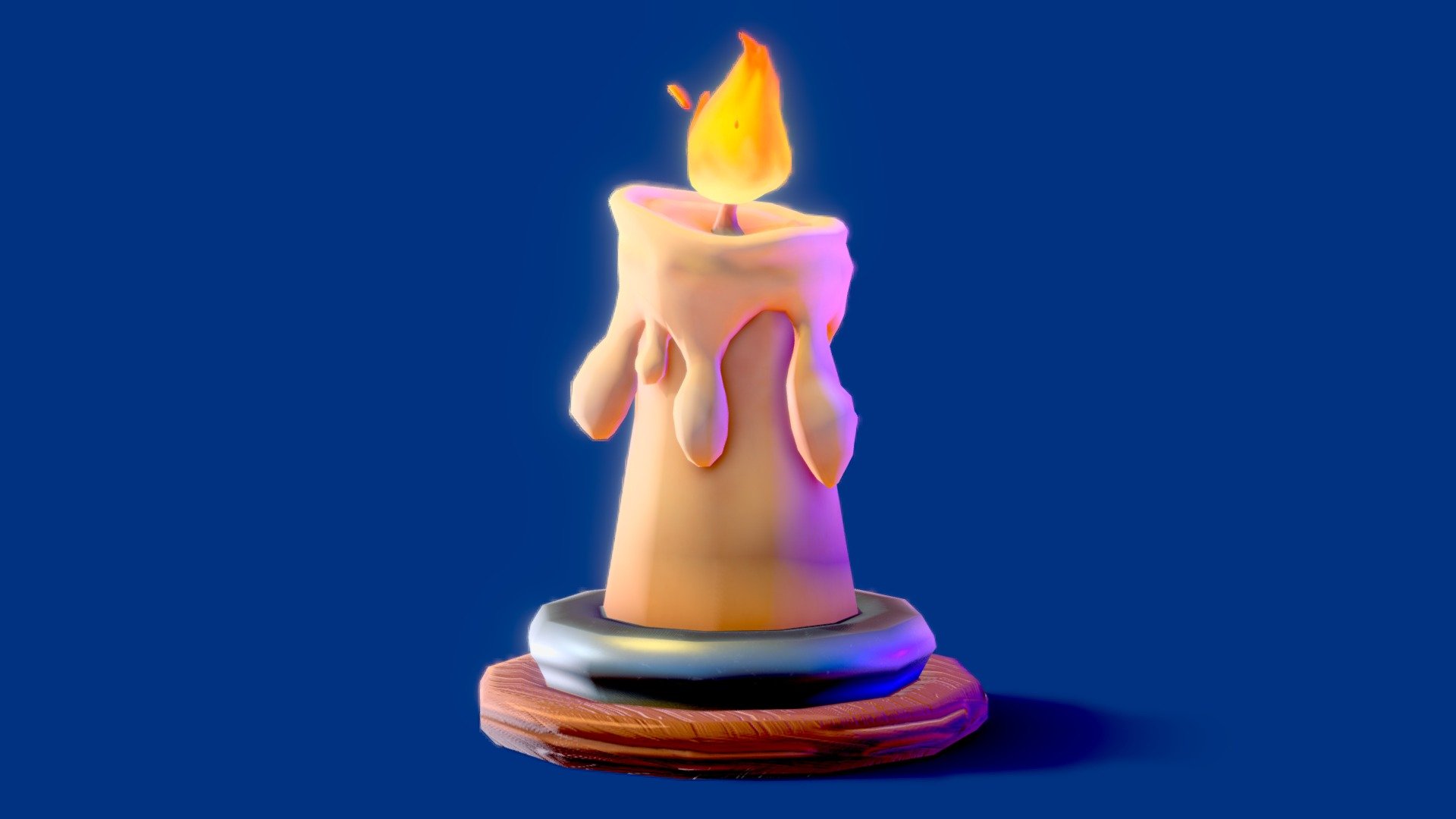 Low poly - Stylized Game Items - Candle - Buy Royalty Free 3D model by ...