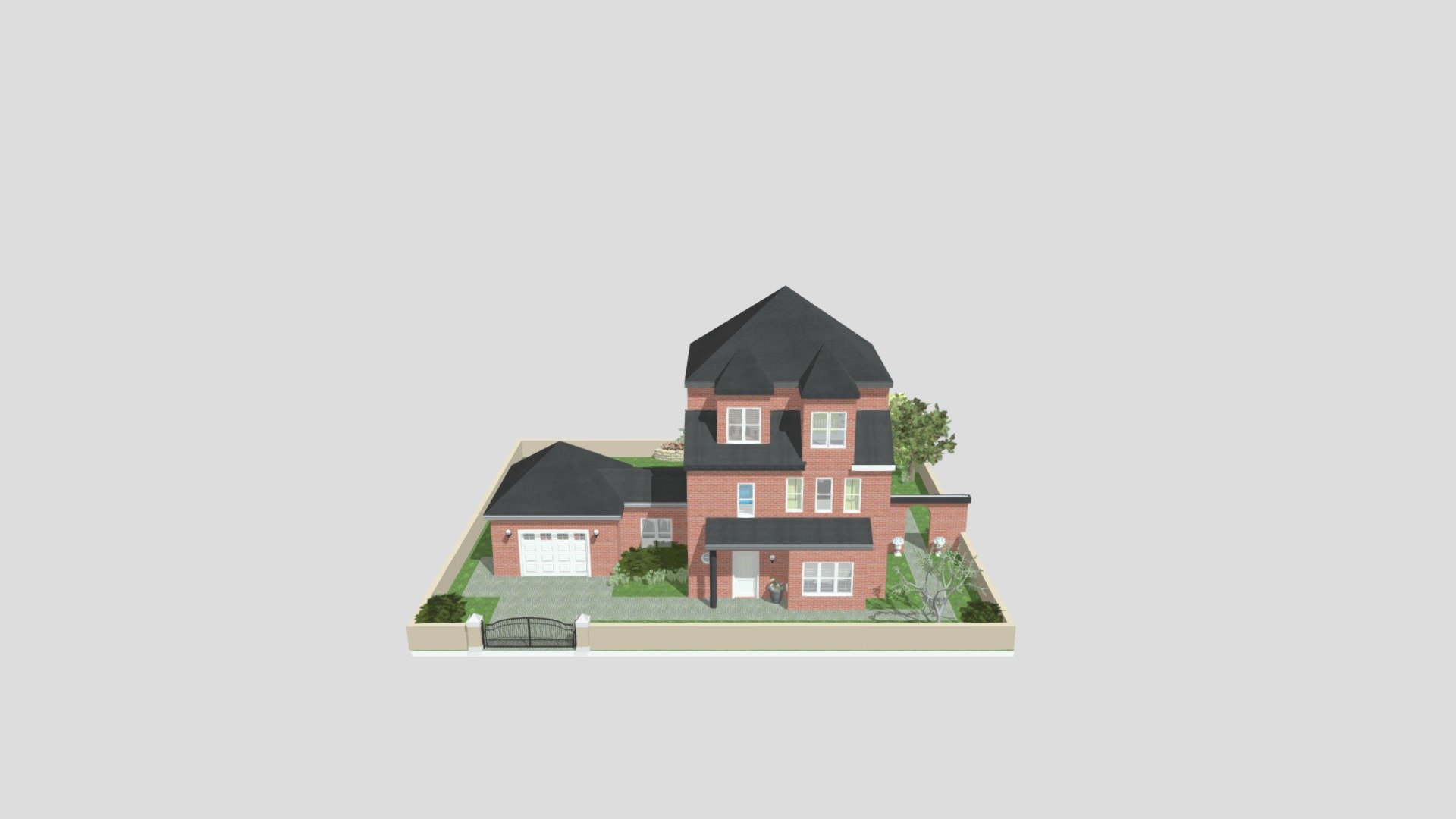Family Home - Download Free 3D model by Home Design 3D (@homedesign3d ...