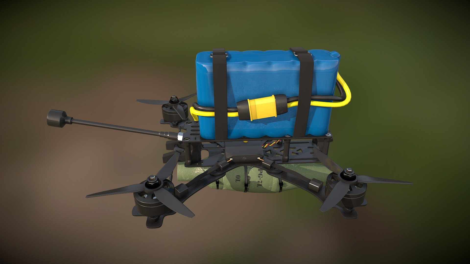 FPV drone modeling rendering - Download Free 3D model by blenderizm ...