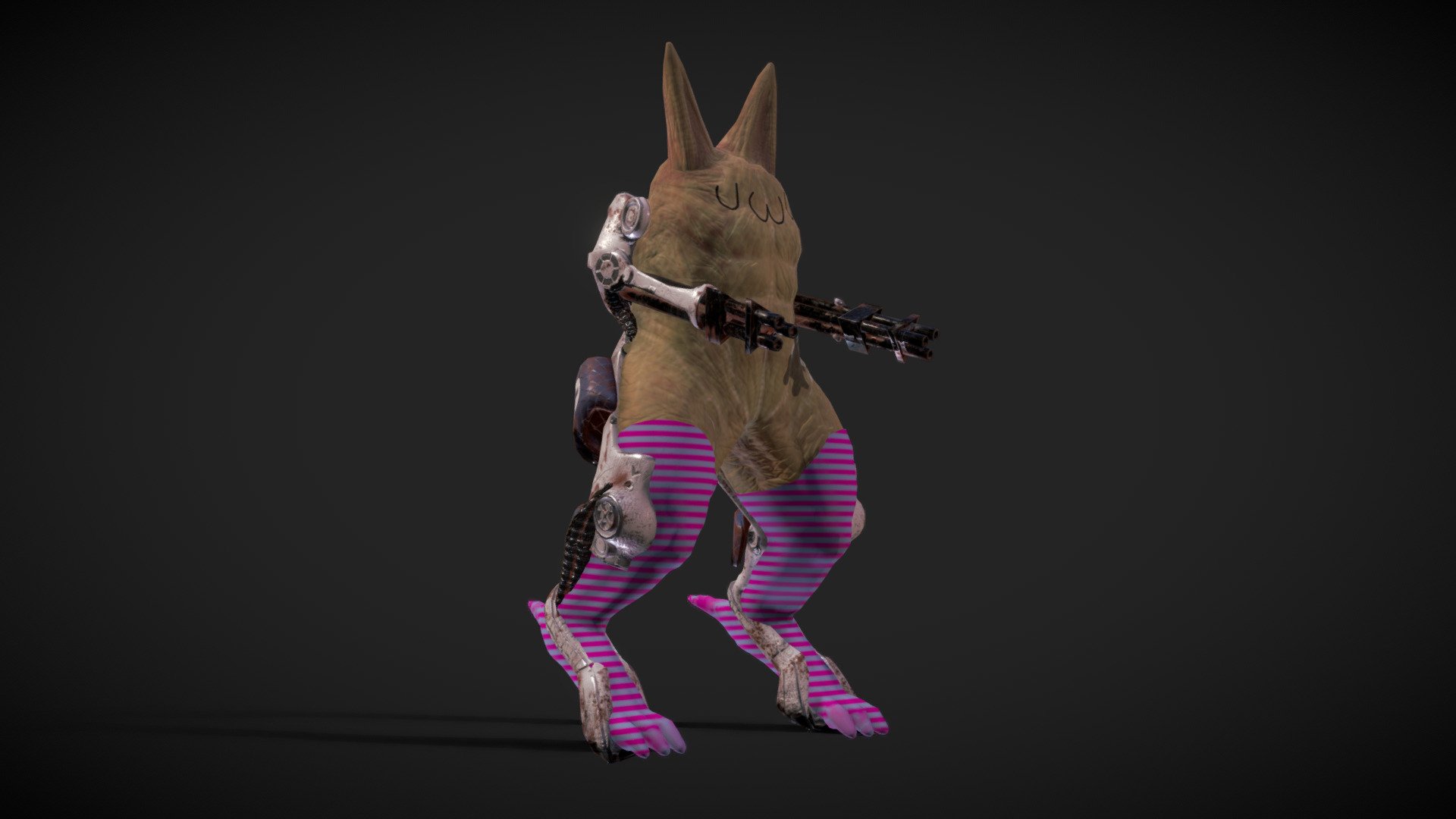 uwu monster - Download Free 3D model by DominusCase [edaceff] - Sketchfab