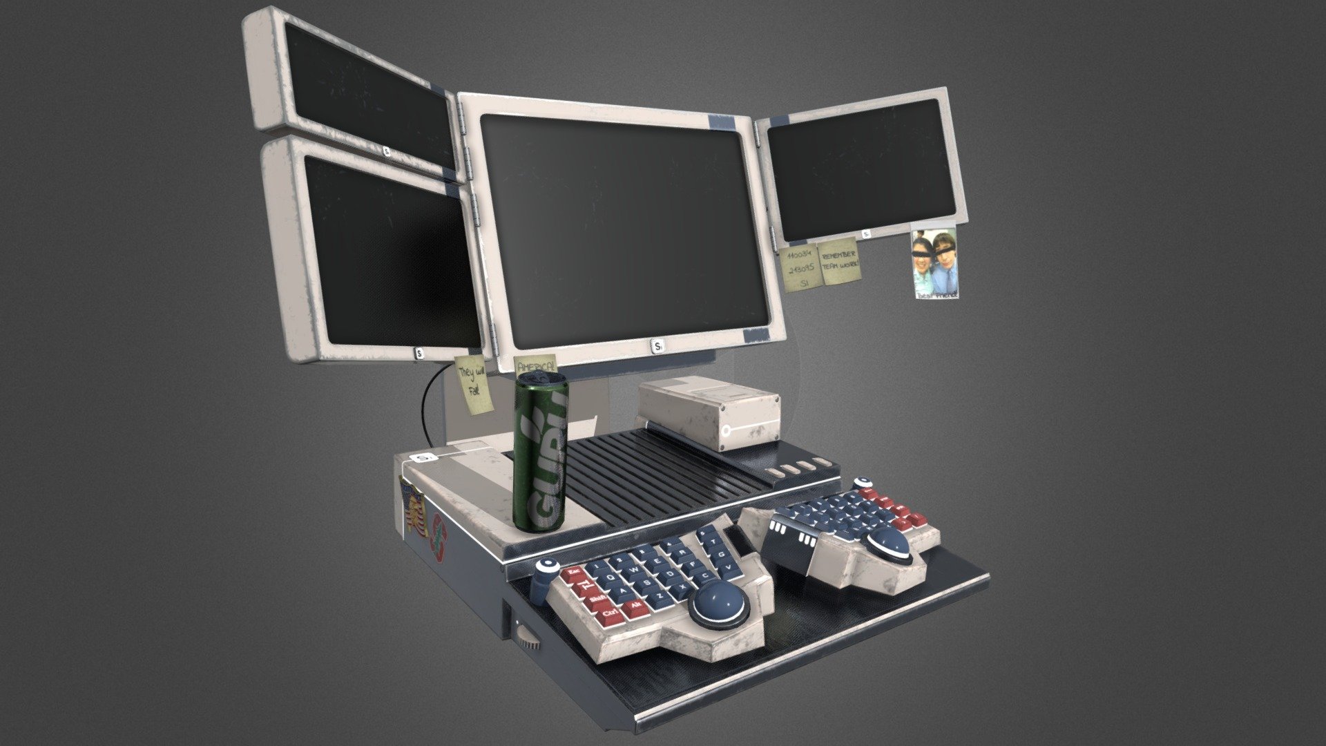 School project: The hero Computer - 3D model by Anthony Caron ...