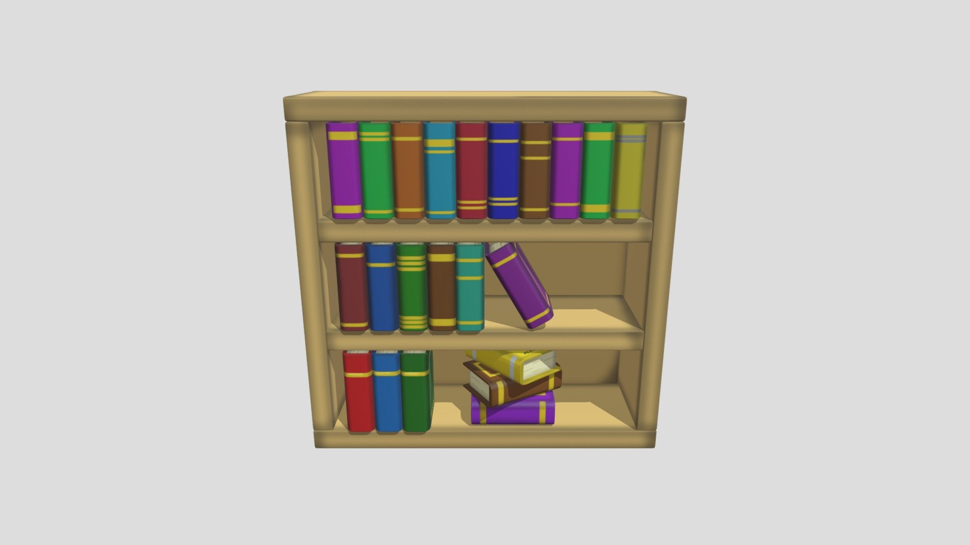 Book shelf - 3D model by Dthhwk [edada8b] - Sketchfab