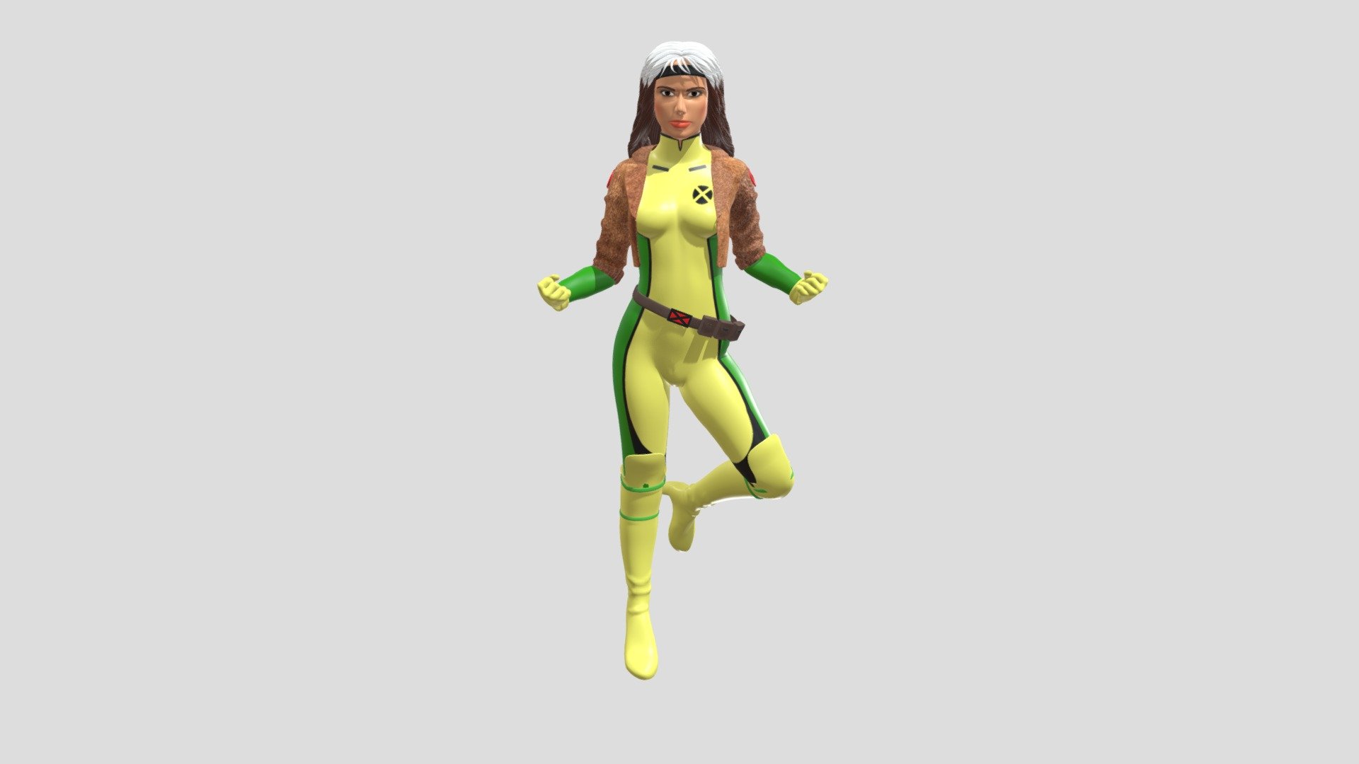 Rogue X-Men Pose - 3D model by Auriston Pacheco (@Auriston.Pacheco ...