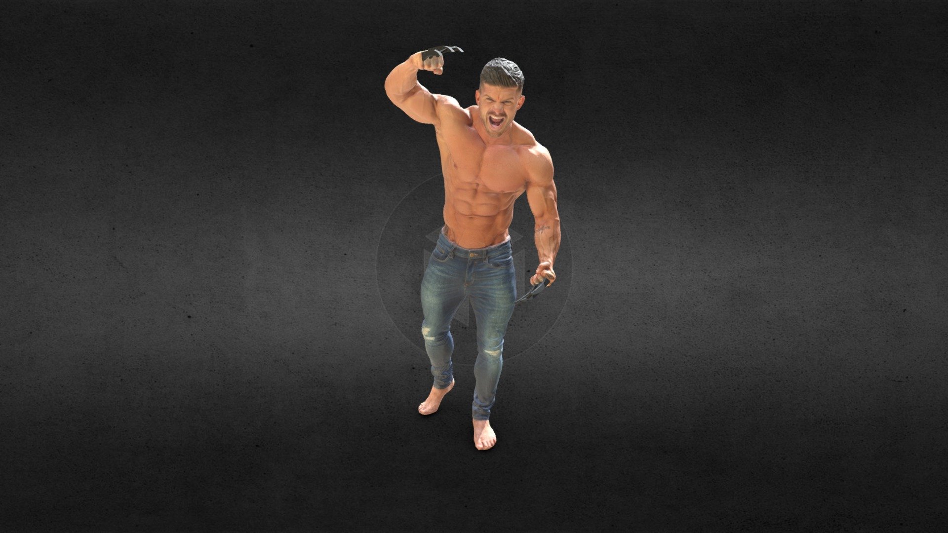 Tom's Fun Pose - The Studio - 3D model by backface [edaf0b2] - Sketchfab