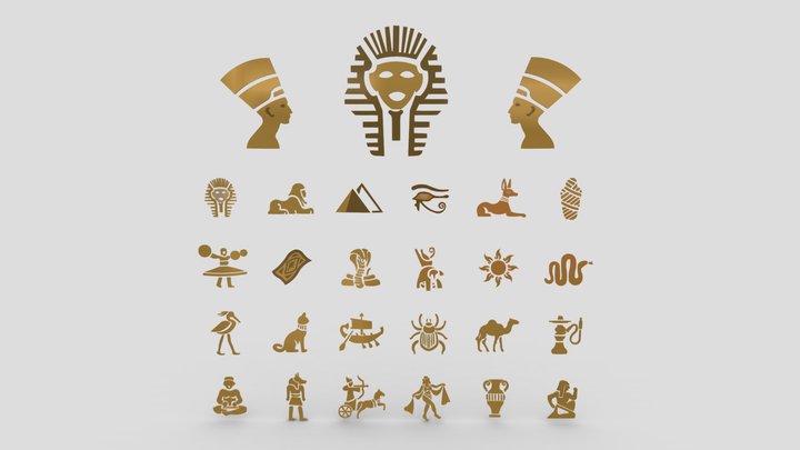 Egyptian-symbols 3D models - Sketchfab