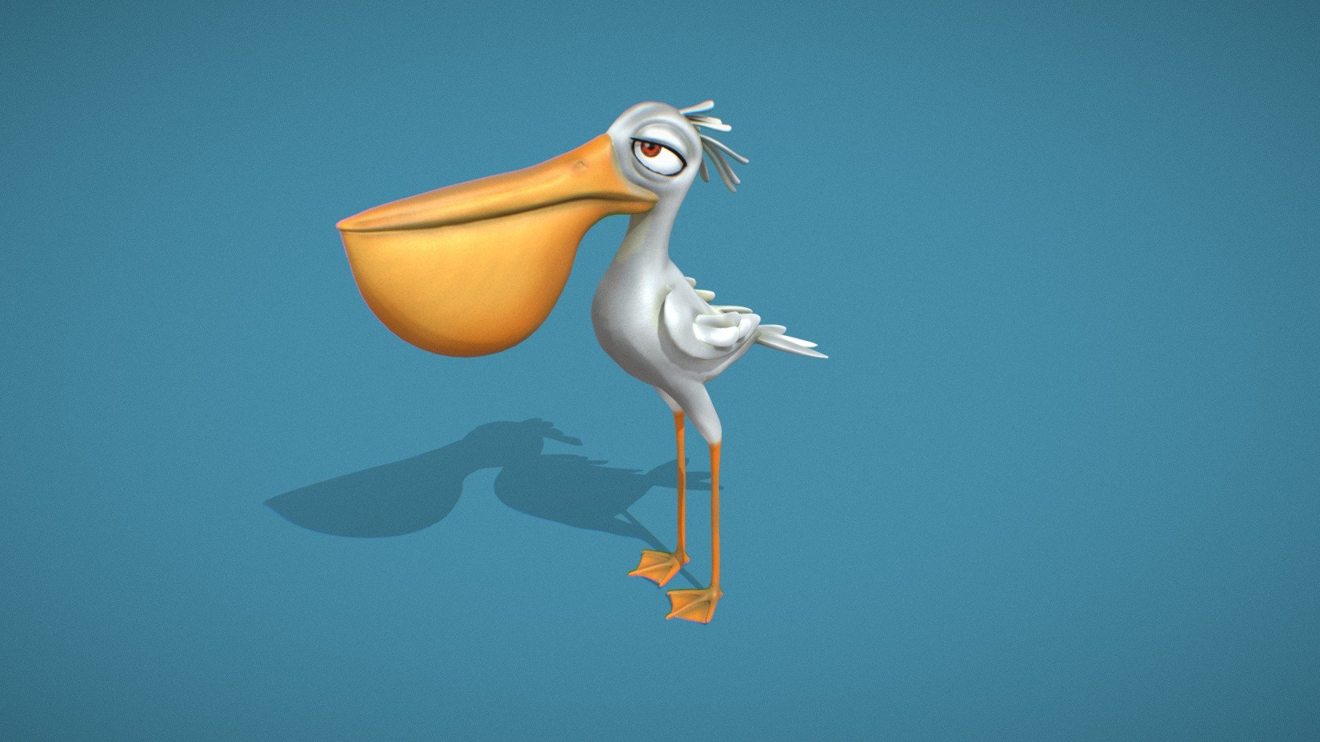 Stork Cartoon - Buy Royalty Free 3D model by HASSAN ZAYED (@abumoaaz3d ...