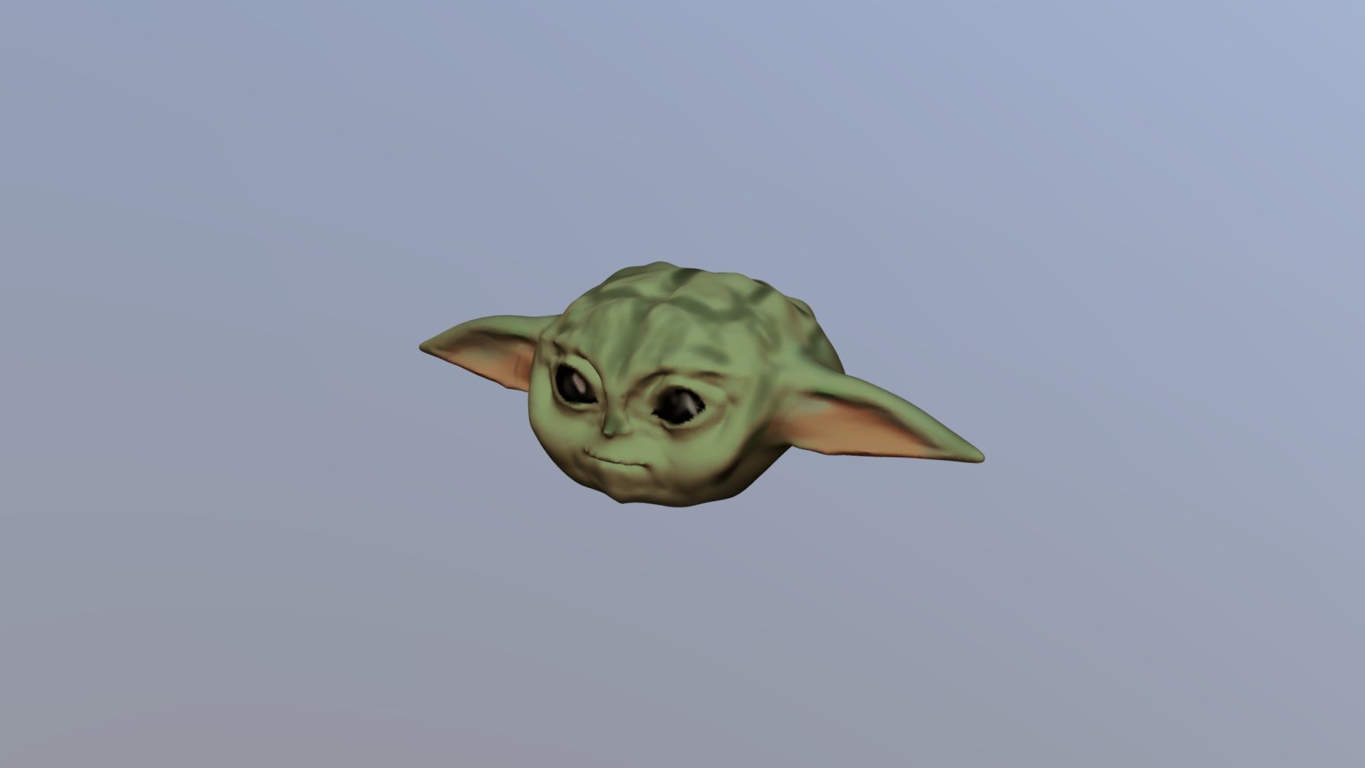 Baby Yoda's Head 3D Model - Download Free 3D model by kingoftheses ...