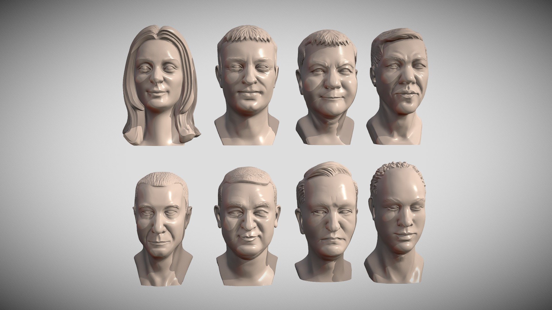 RANDOM FACES - Buy Royalty Free 3D model by spartankaKst [edba867 ...