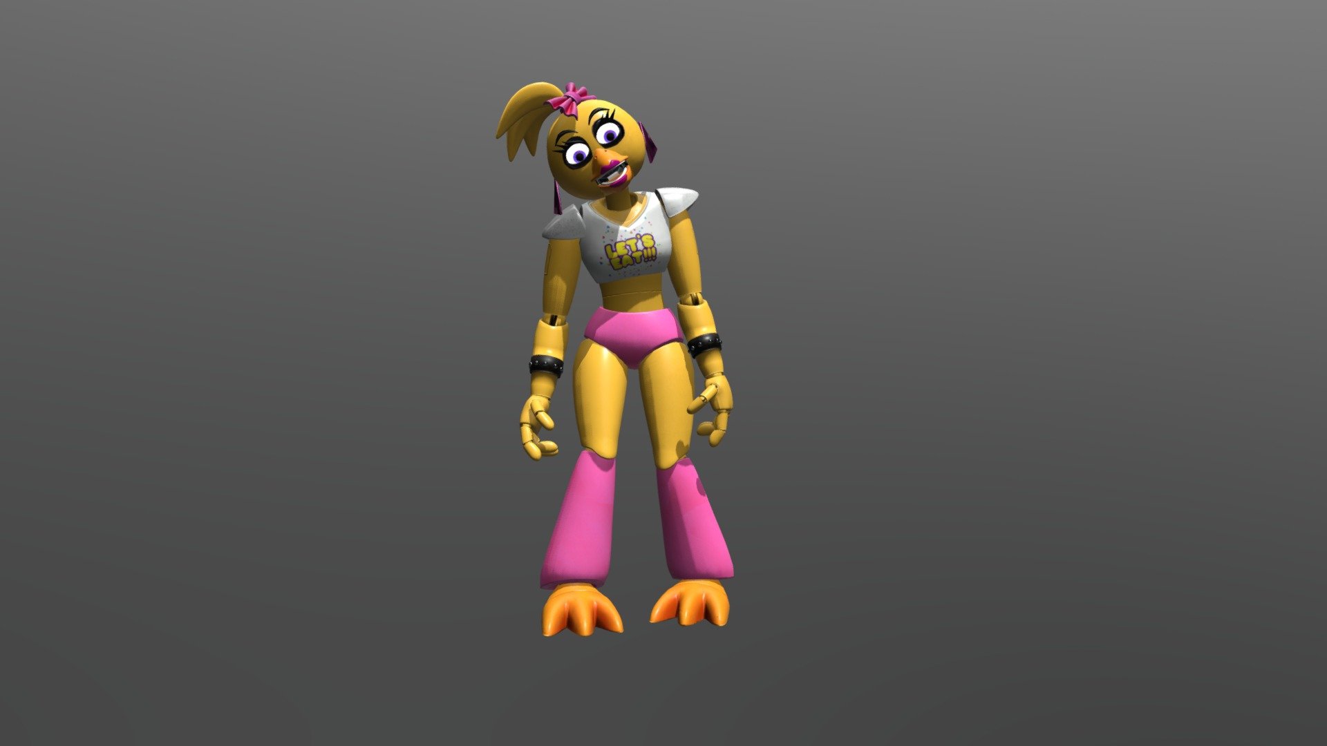 Glamrock Chica Security Breach 1 Download Free 3d Model By