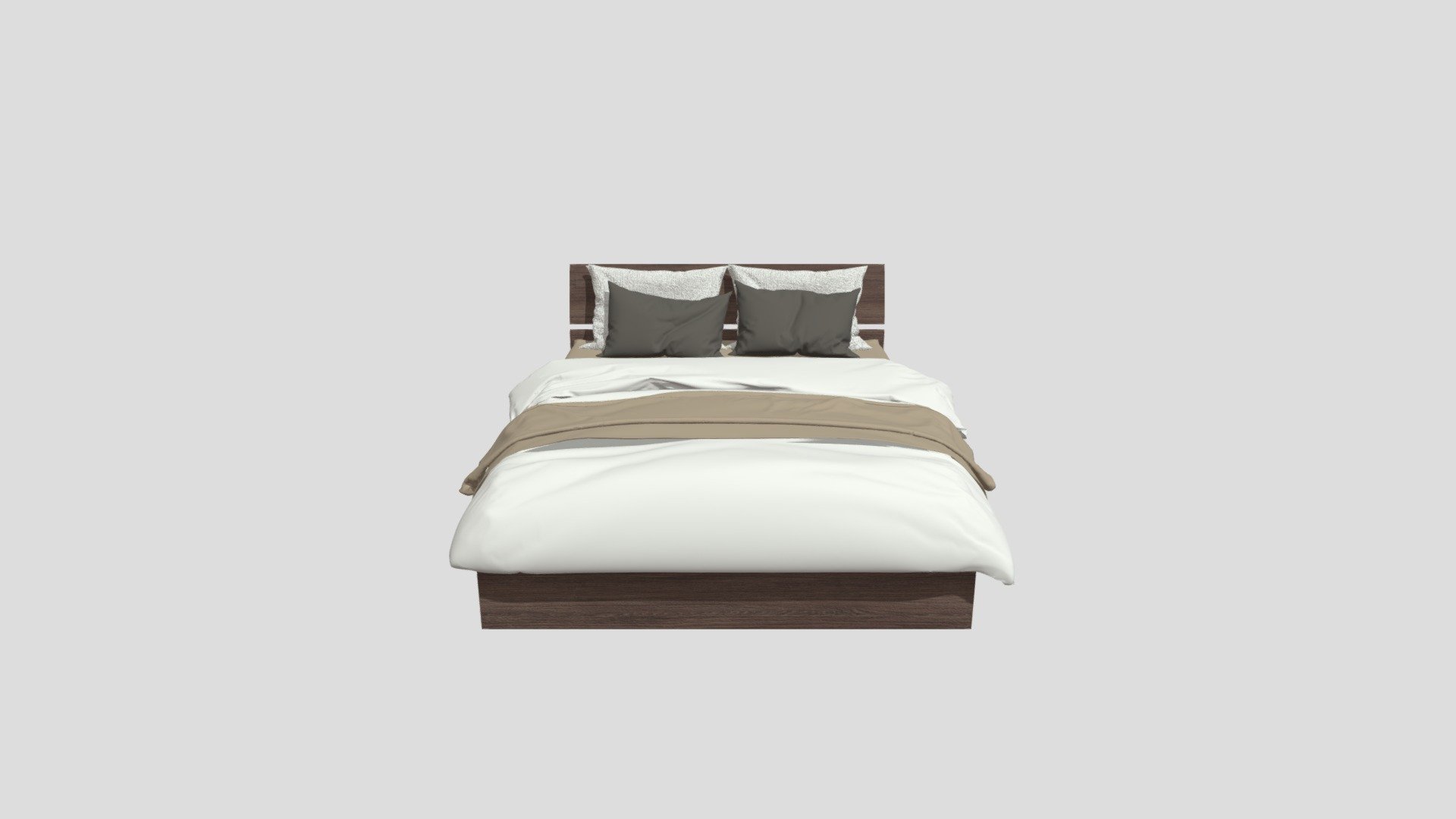 COLTS BED DOUBLE WNT - 3D model by schravemade [edbb03d] - Sketchfab