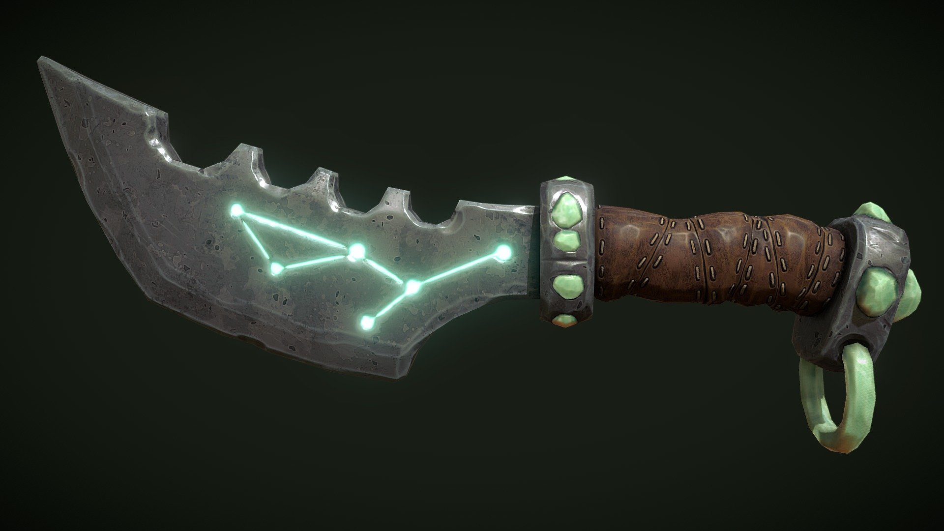 Stylized Orc Shaman Dagger - 3D model by andrea.crivello.art [edbbc61 ...
