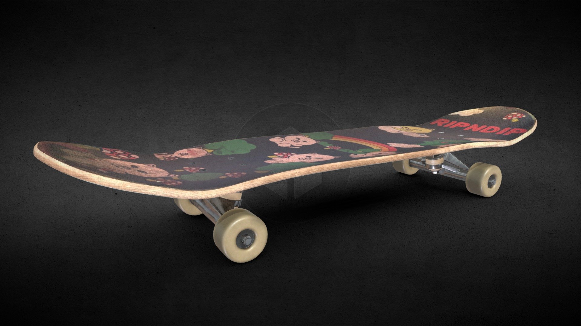 Skateboard - Buy Royalty Free 3D model by Geug [edbbfee] - Sketchfab Store