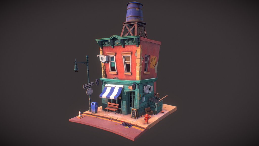 cartoon scenes - A 3D model collection by autumewindy - Sketchfab