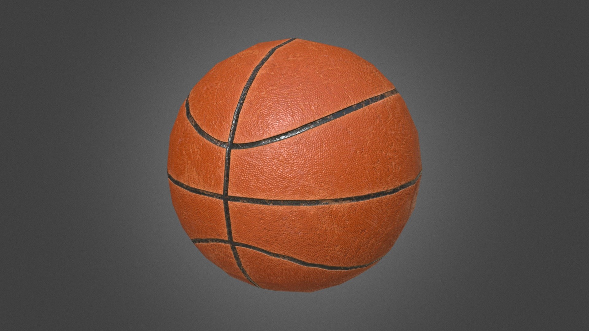 Used Basketball Ball Low Poly PBR Model - 3D model by ...