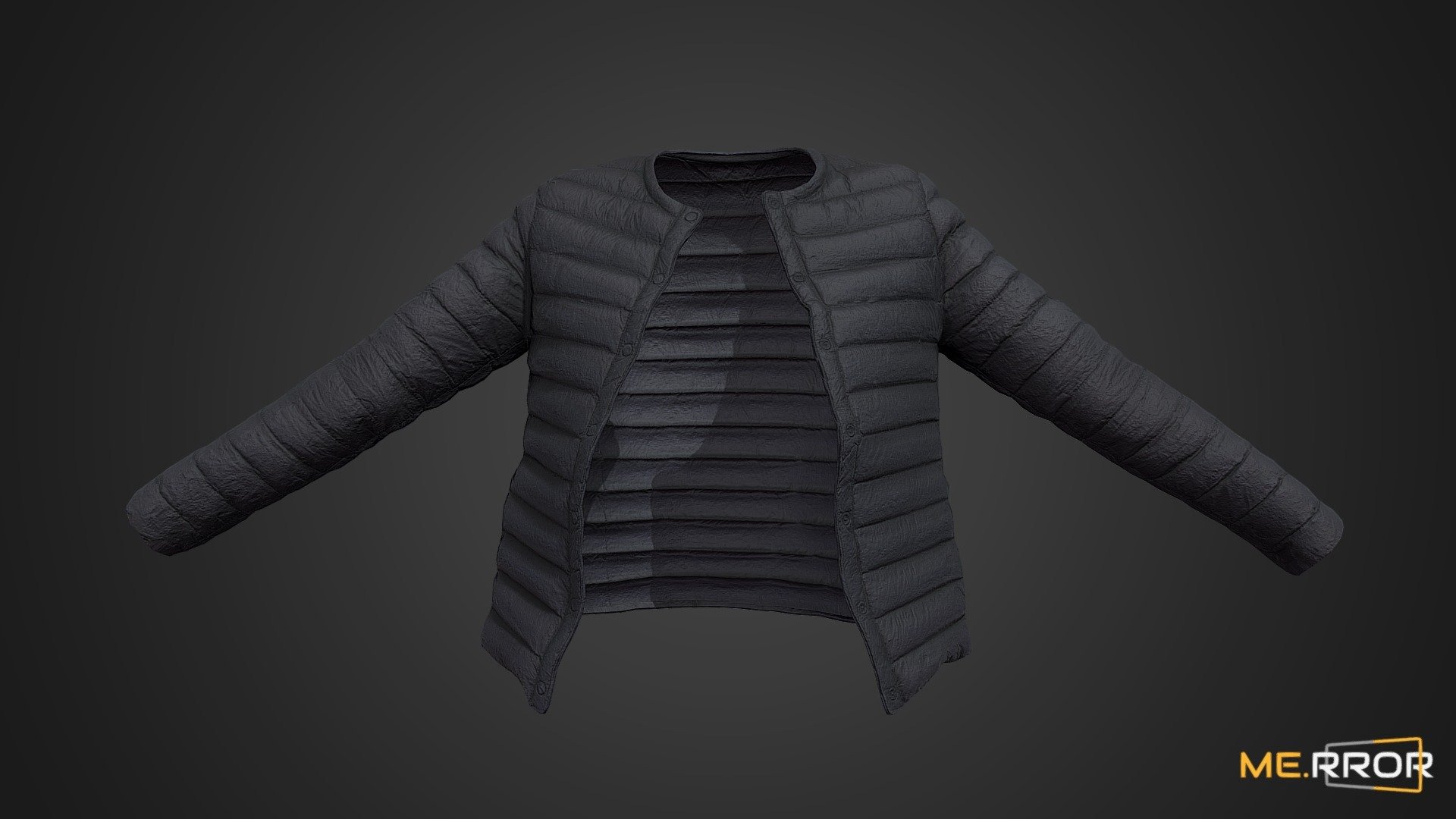 [Game-Ready] Black Lightweight Padding - Buy Royalty Free 3D model by ...