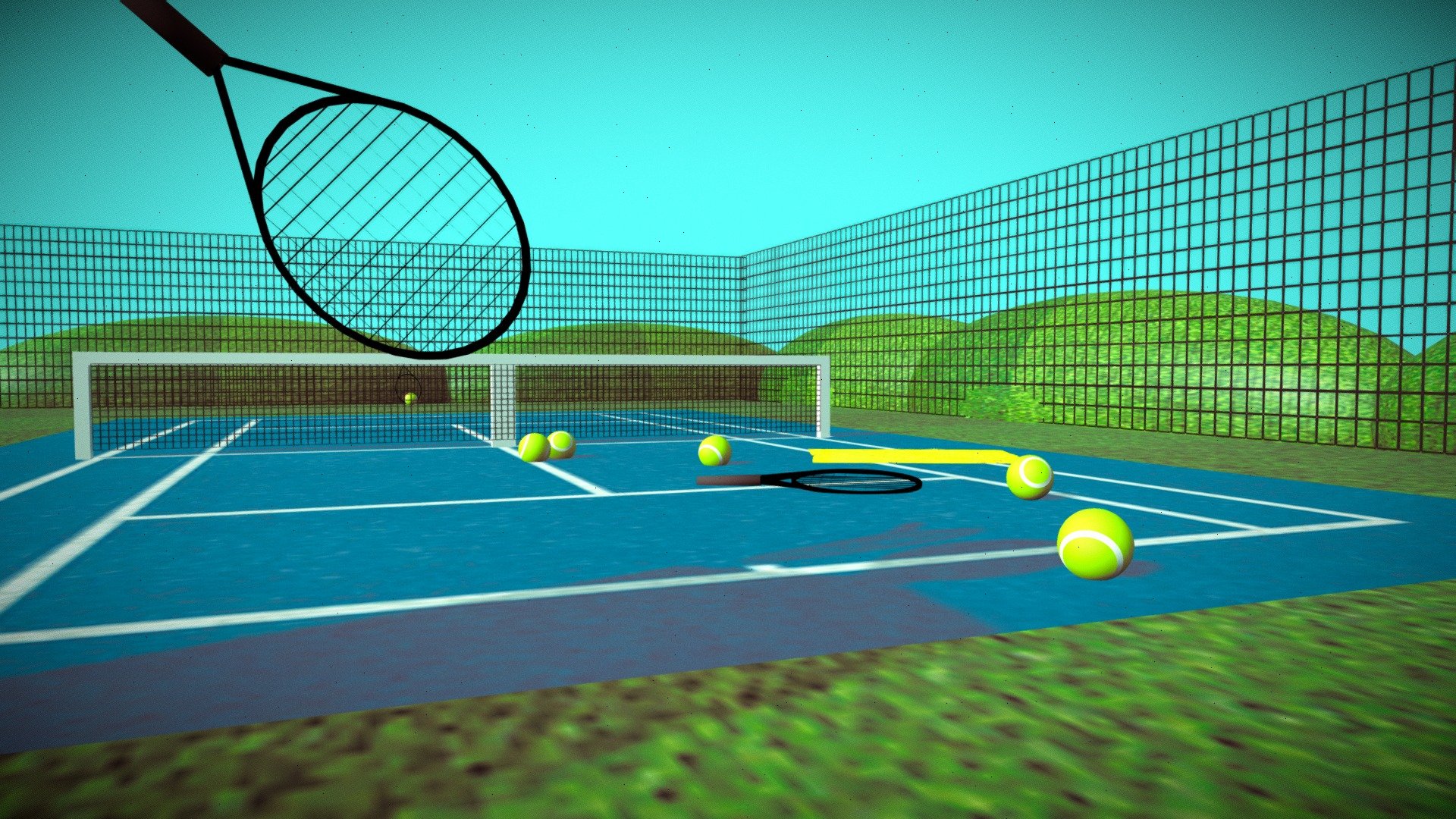 Tennis Match - 3D model by magiokko [edc1b9f] - Sketchfab