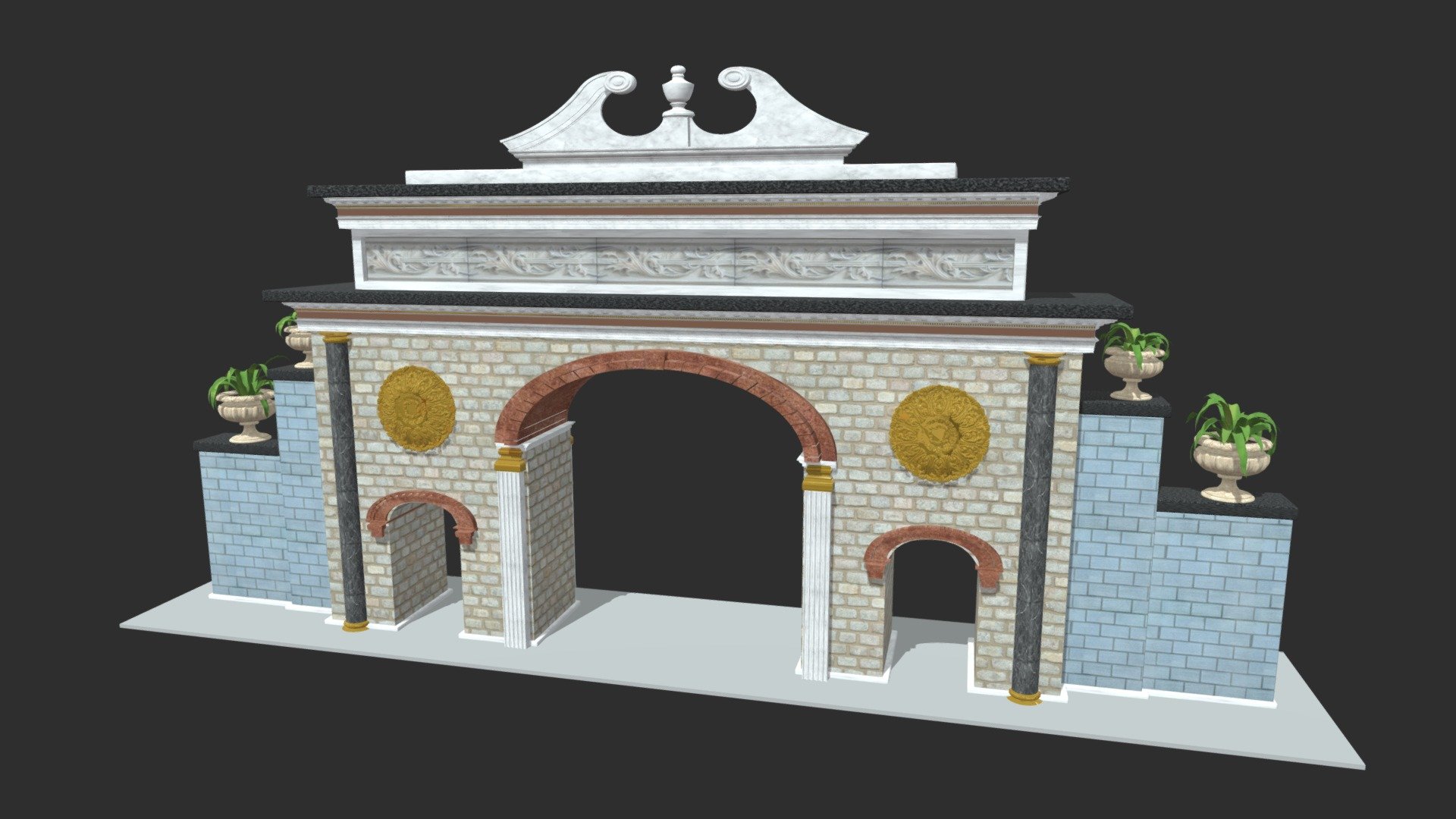 Arch - 3D model by heptapolis [edc2674] - Sketchfab