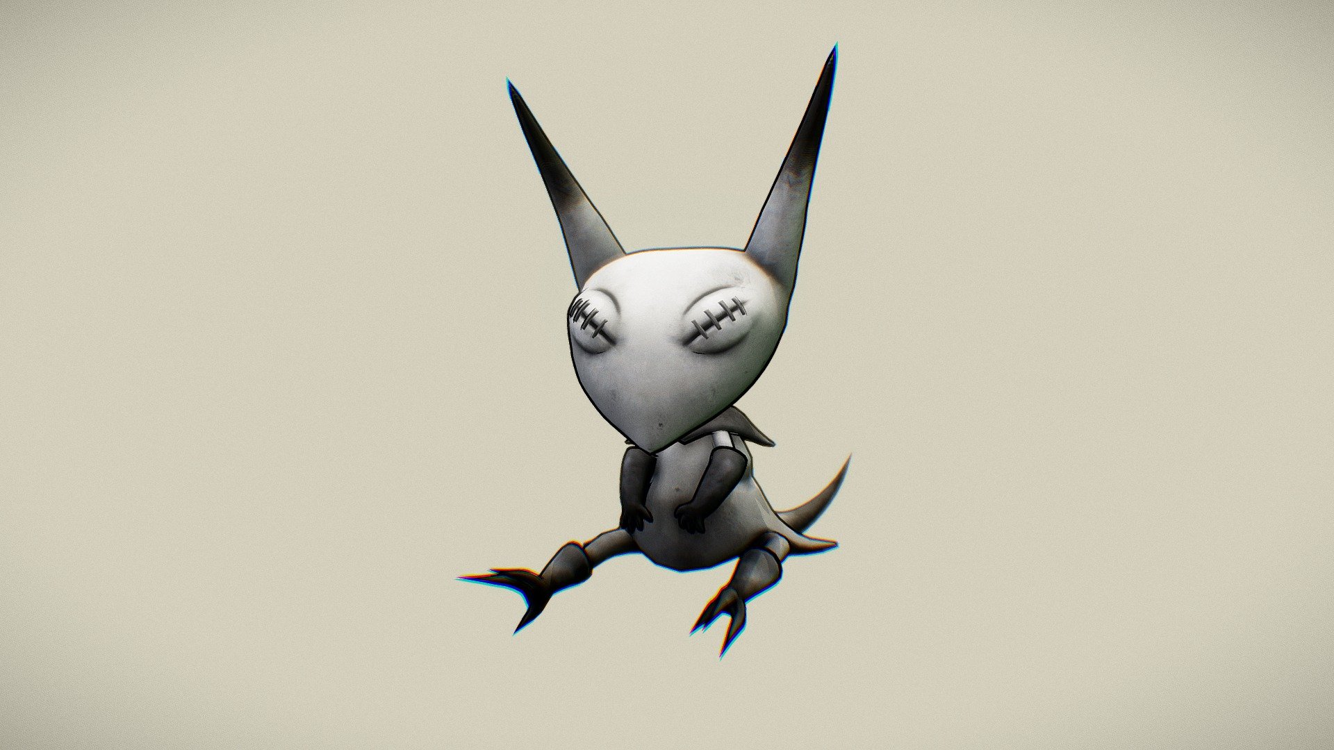 Abra (Illustration by Vaughn Pinpin) 💀👻💀 - 3D model by Andy (Pandabox ...