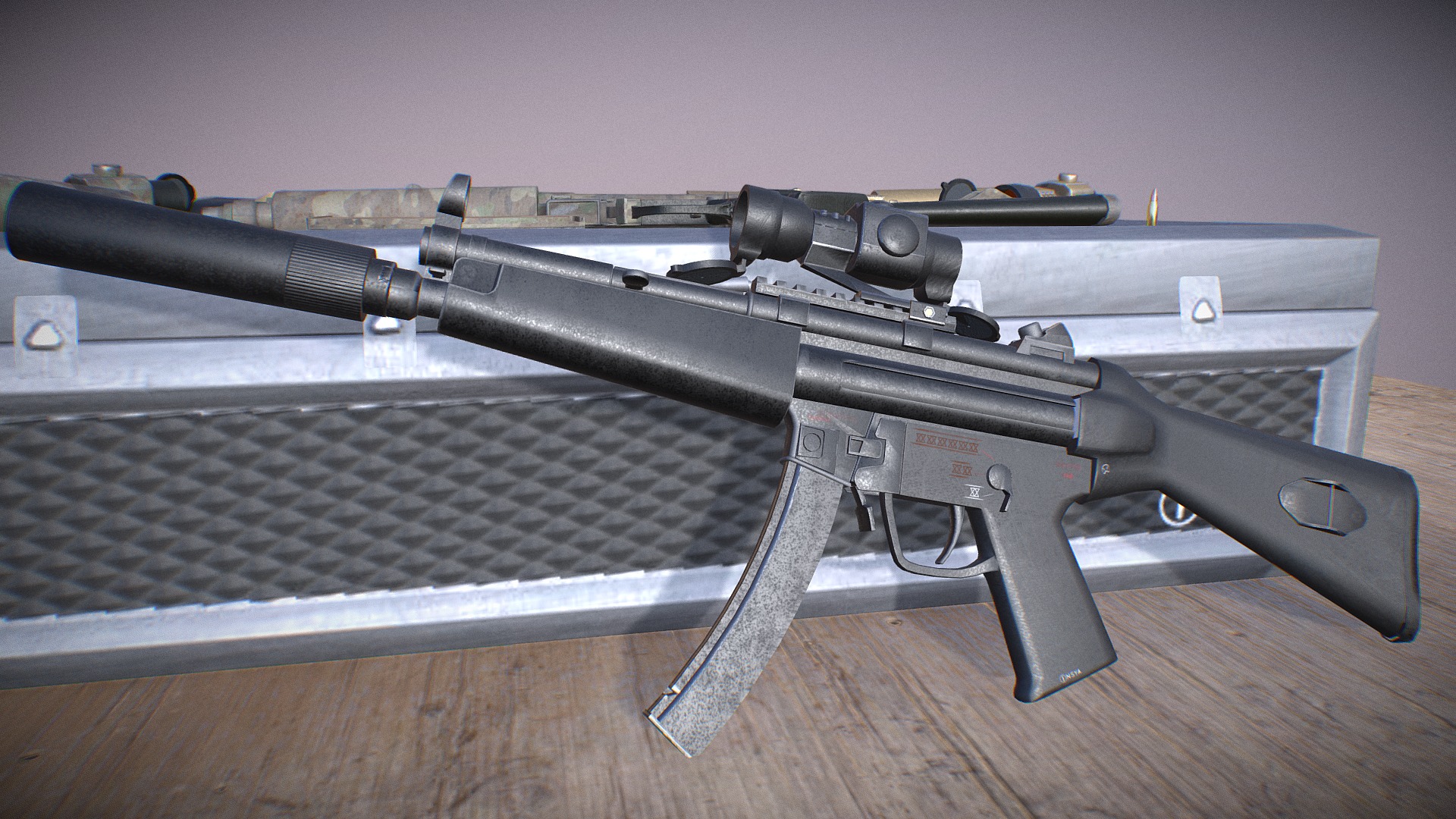 MP5 A2- Game Ready - Low Poly - Buy Royalty Free 3D model by insya ...