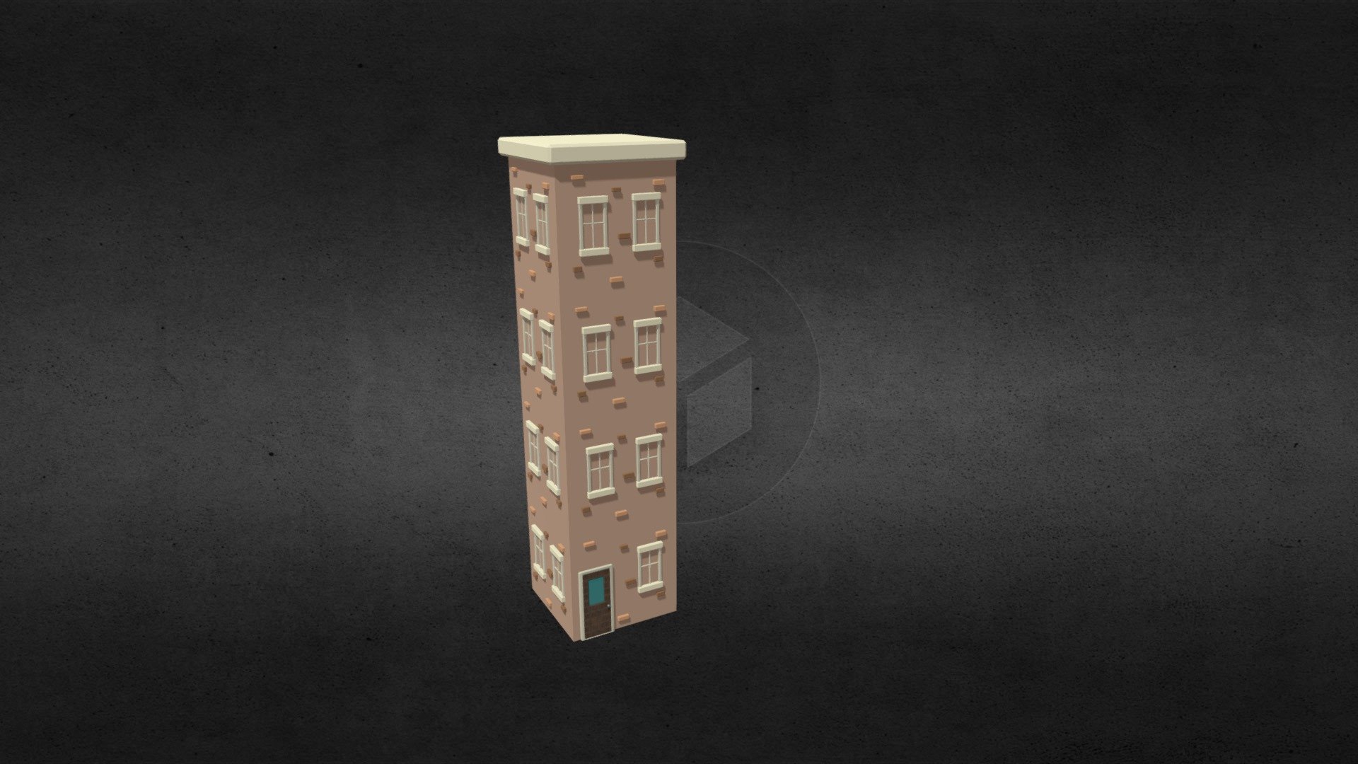 1 Block Building - 3D model by 21000179 [edc56eb] - Sketchfab