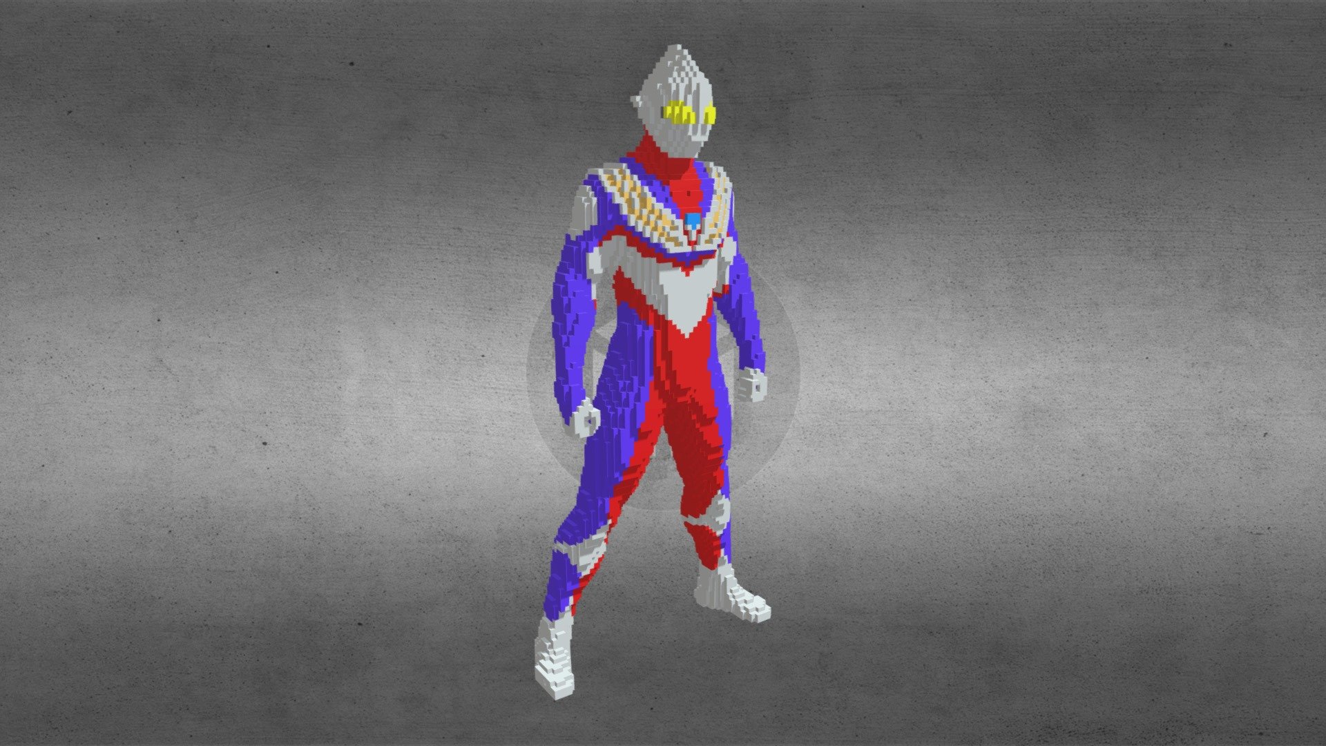 tiga【Voxel】 - Download Free 3D model by adiobrick [edc9370] - Sketchfab