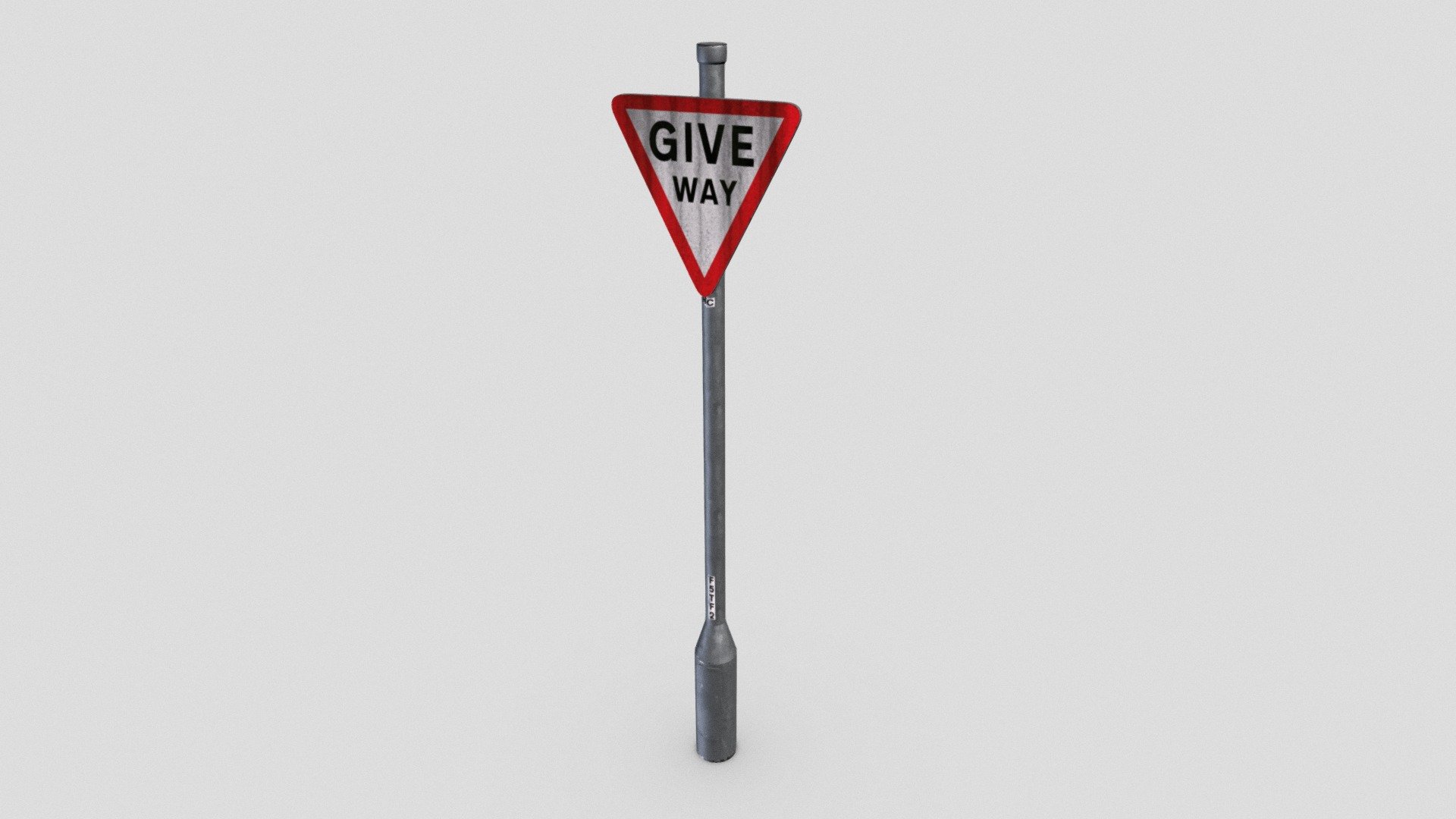 give way sign - 3D model by harrycolquhoun [edc94cb] - Sketchfab
