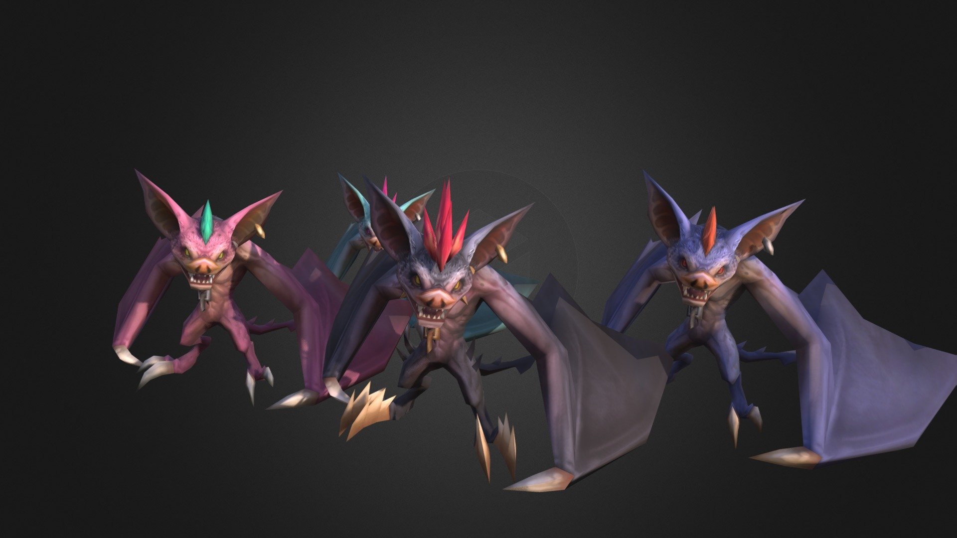 Bat - 3D model by Hit (@sihalee74) [edca06e] - Sketchfab