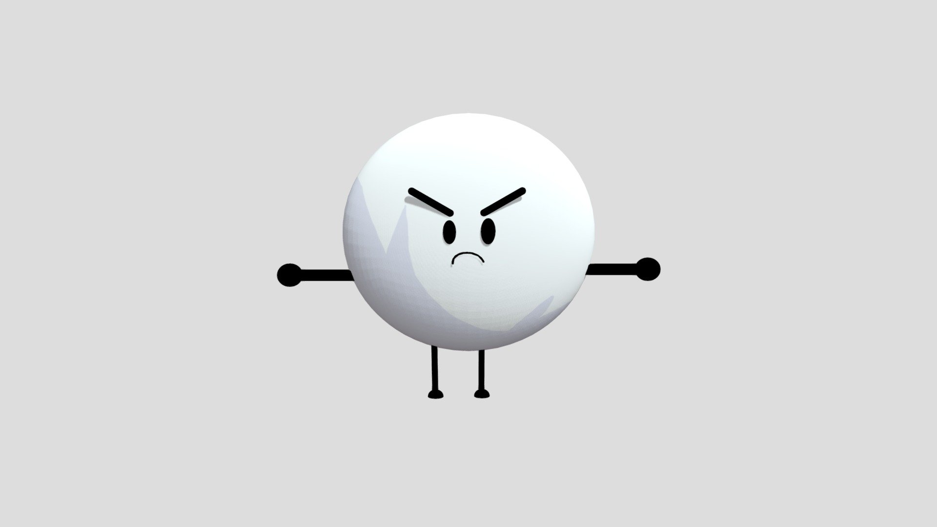 Snowball (BFDI) - Download Free 3D model by AidanYT55Twt (@Pofdpoi ...