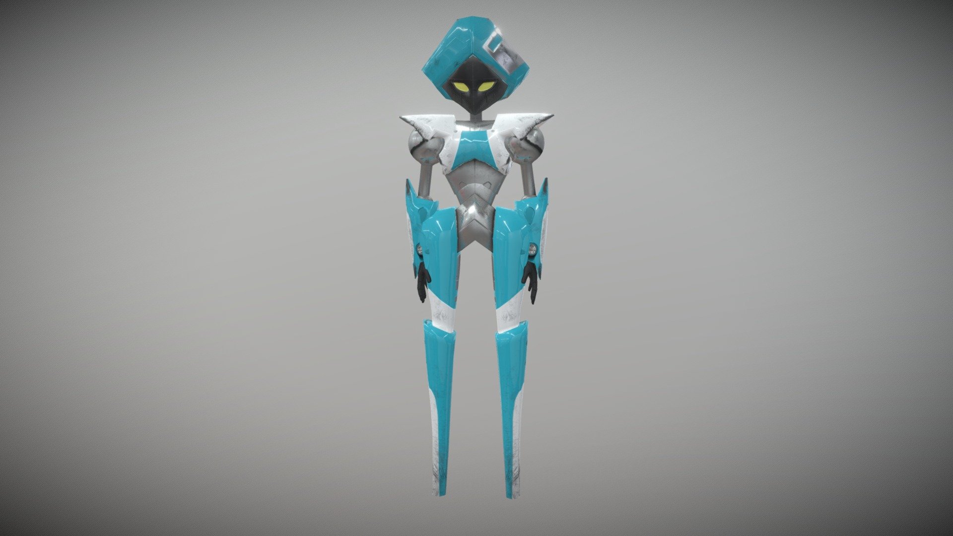 Blue Robot from Jackbox 5 - 3D model by cakeman1992 [edcbba5] - Sketchfab