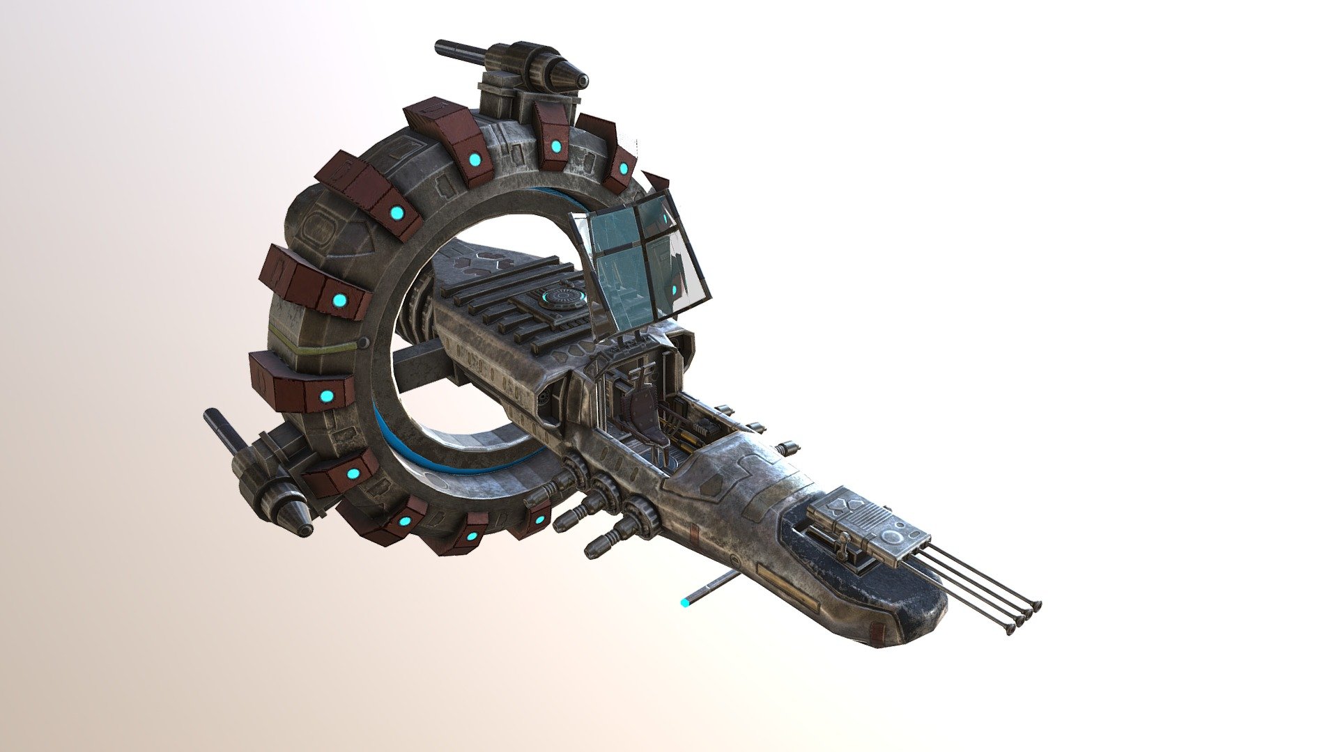 SpaceShip 1 : Old SpaceShip Lamda - 3D model by hellatze [edcbcbb ...