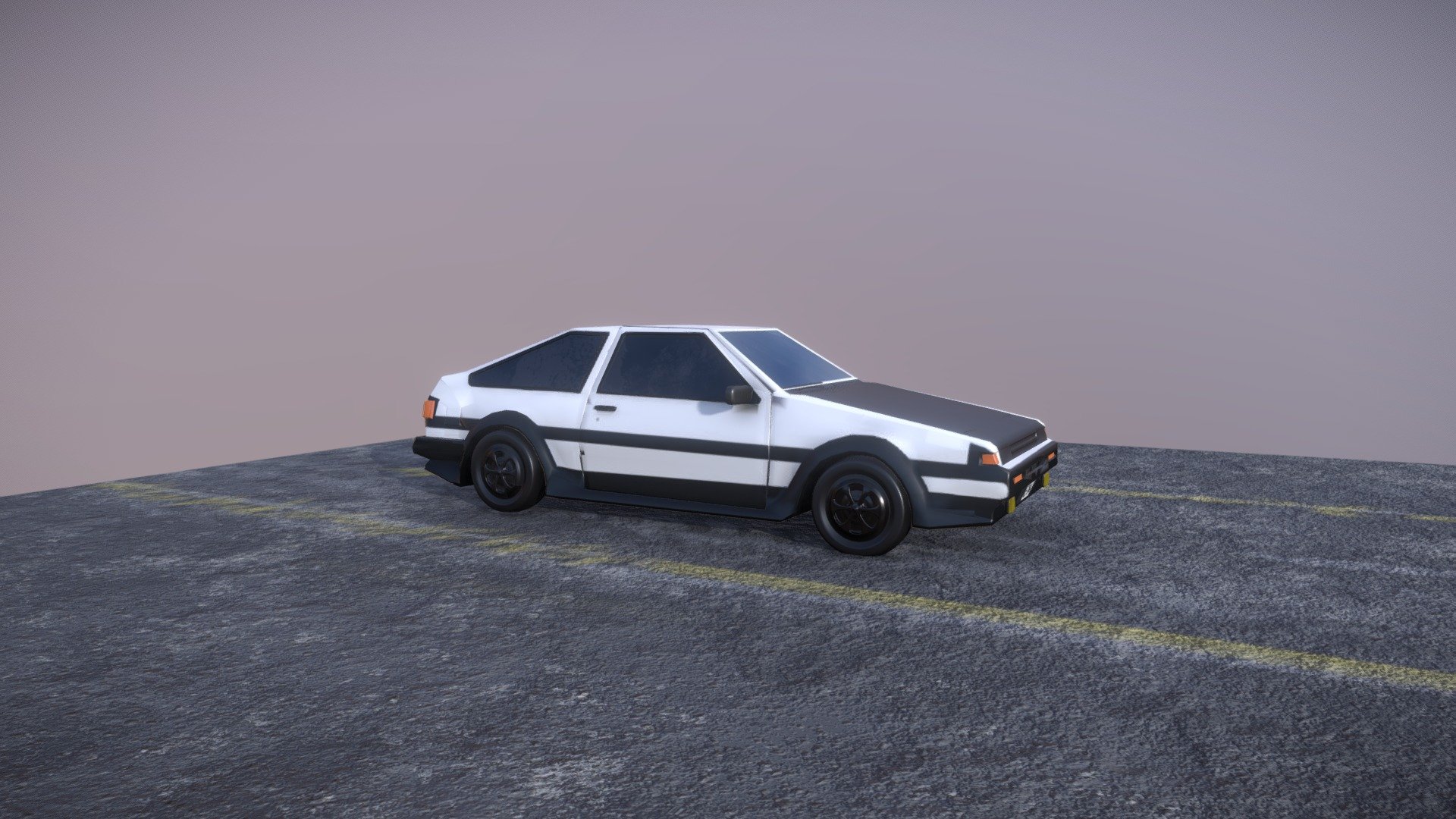 Toyota AE86 - Revolution - 3D model by Samuel Willmott (@samuel ...