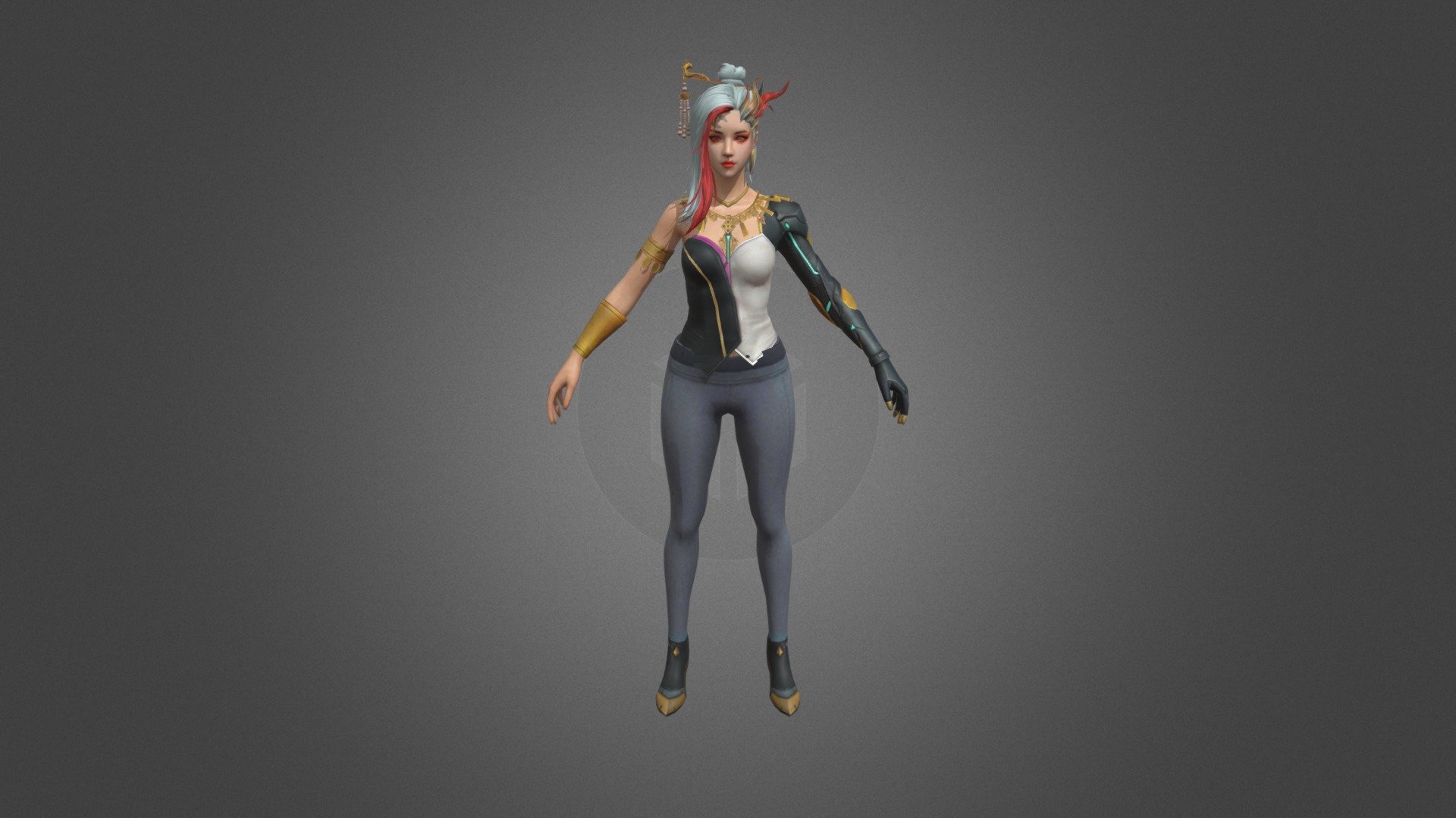 freefire new female 3d model by pace gaming - Download Free 3D model by ...