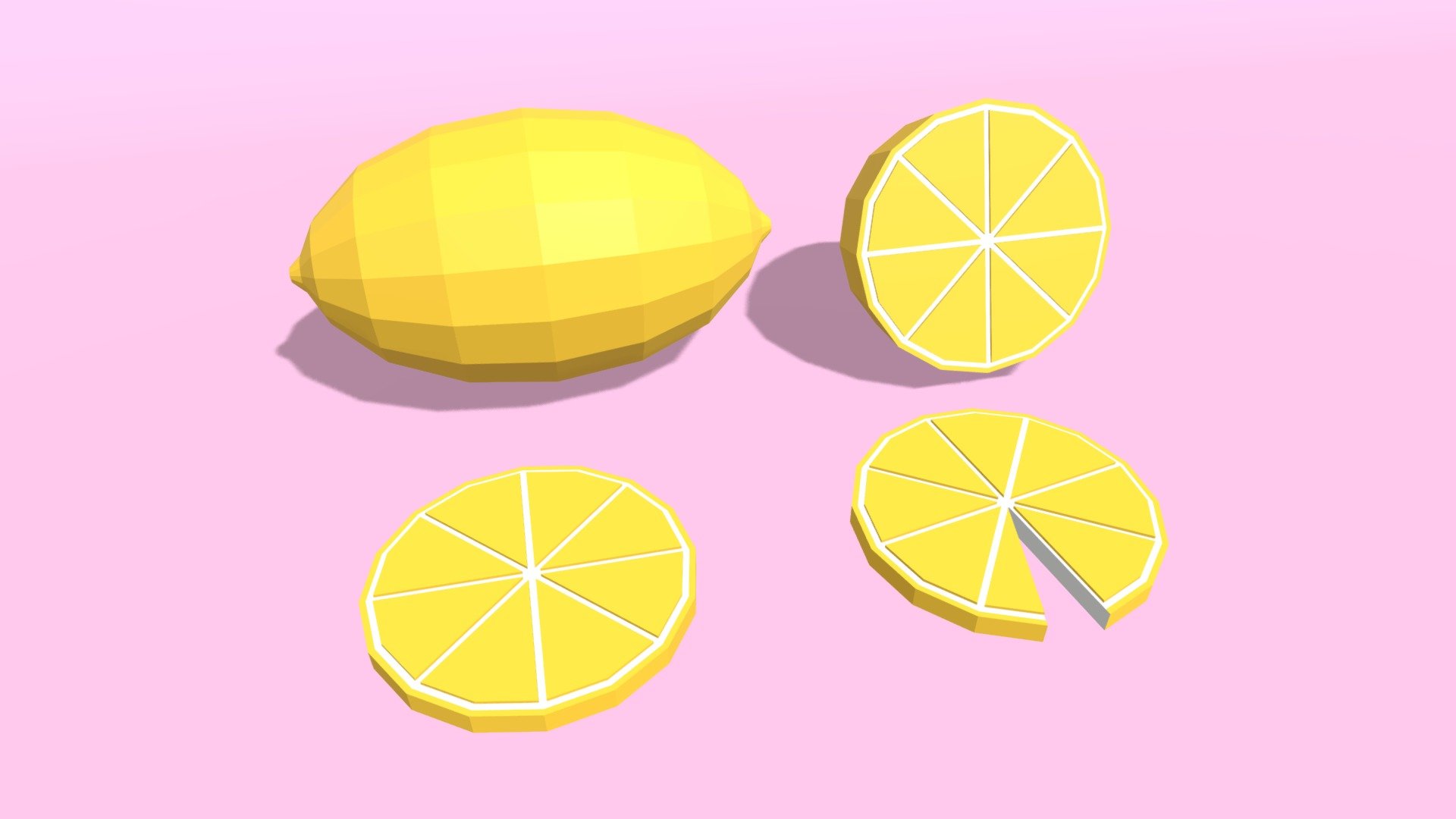 Low Poly Cartoon Lemon - Buy Royalty Free 3D model by Philip Storm ...
