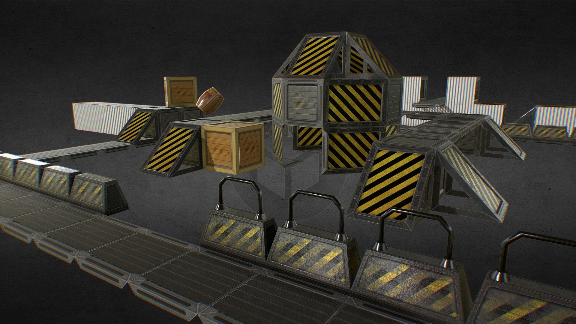 Modular factory - Buy Royalty Free 3D model by richardK [edce599 ...