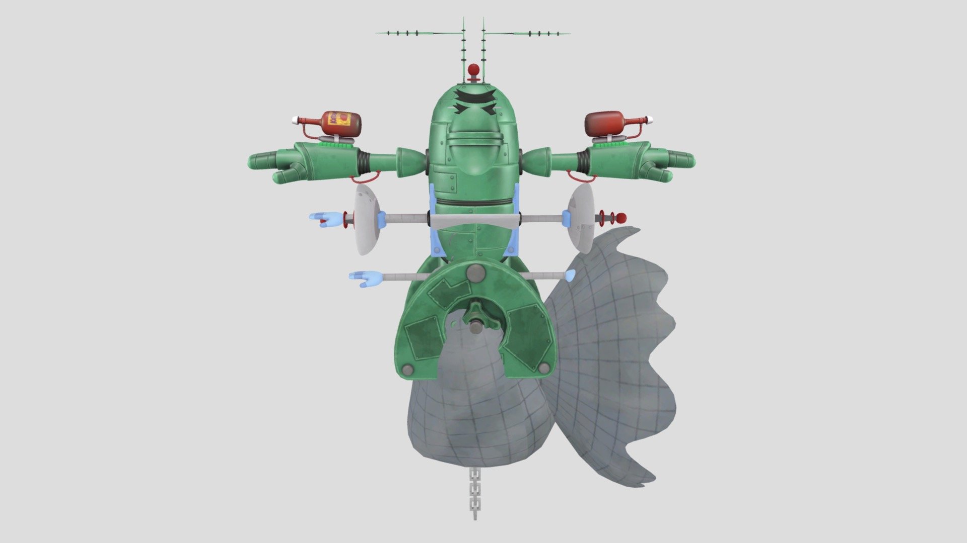 Nickelodeon All-Star Brawl 2 Mecha Plankton - 3D model by SMF Features ...
