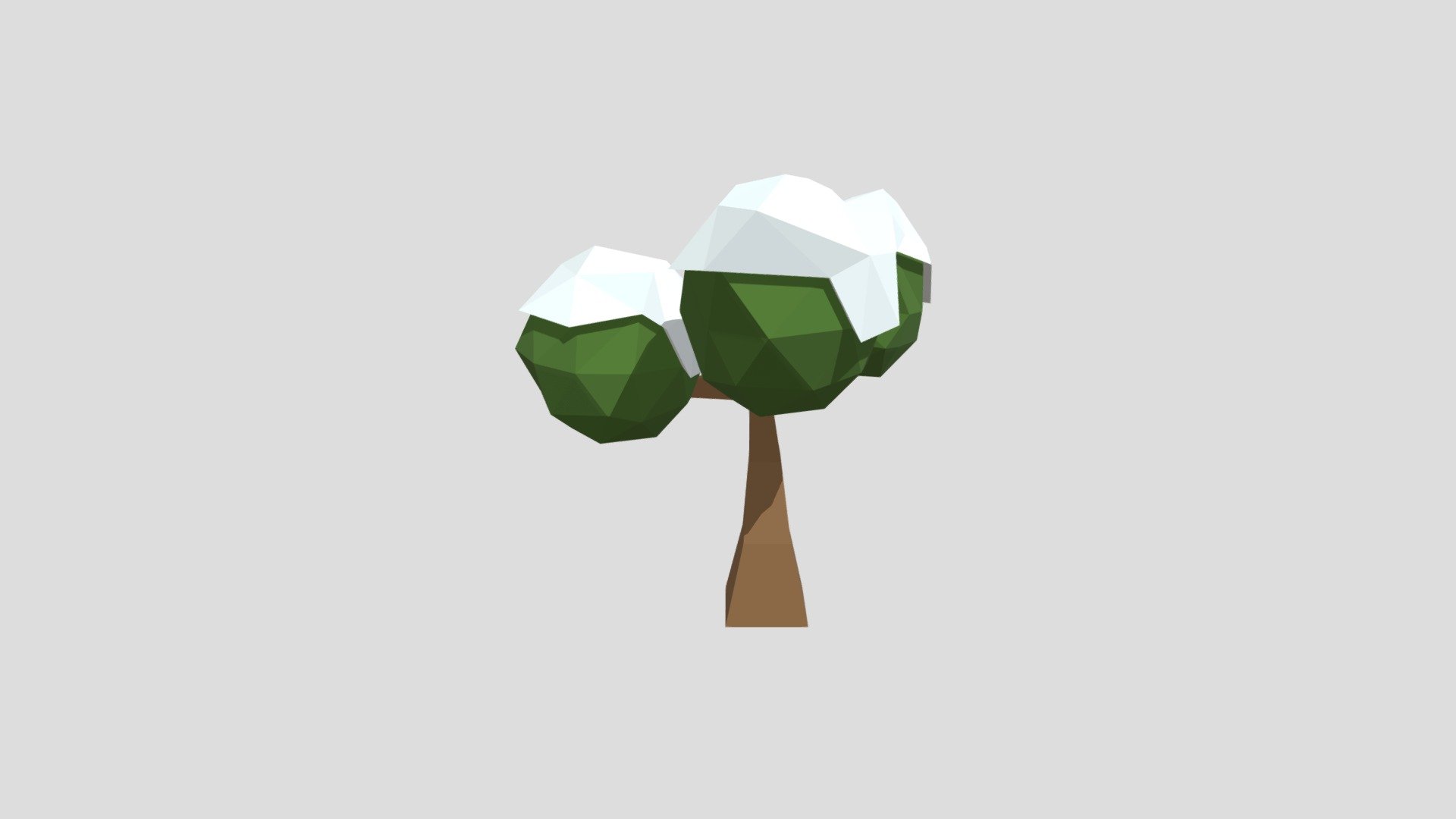 Low poly tree with snow on top - Download Free 3D model by gamer0k ...