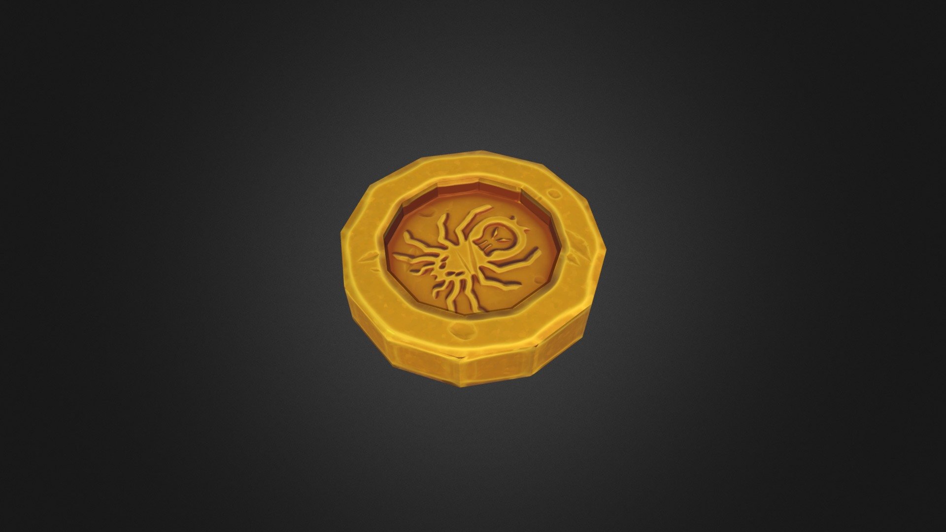Gold Coin - 3D model by Jelena Kotlas (@Jeleko) [edd02f0] - Sketchfab