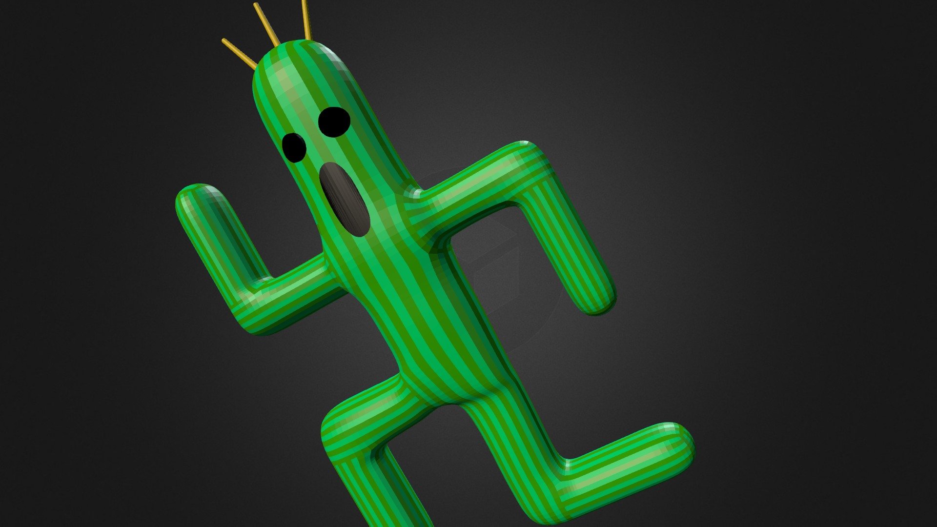 Cactuar - 3D model by ultimatedan [edd0c0a] - Sketchfab