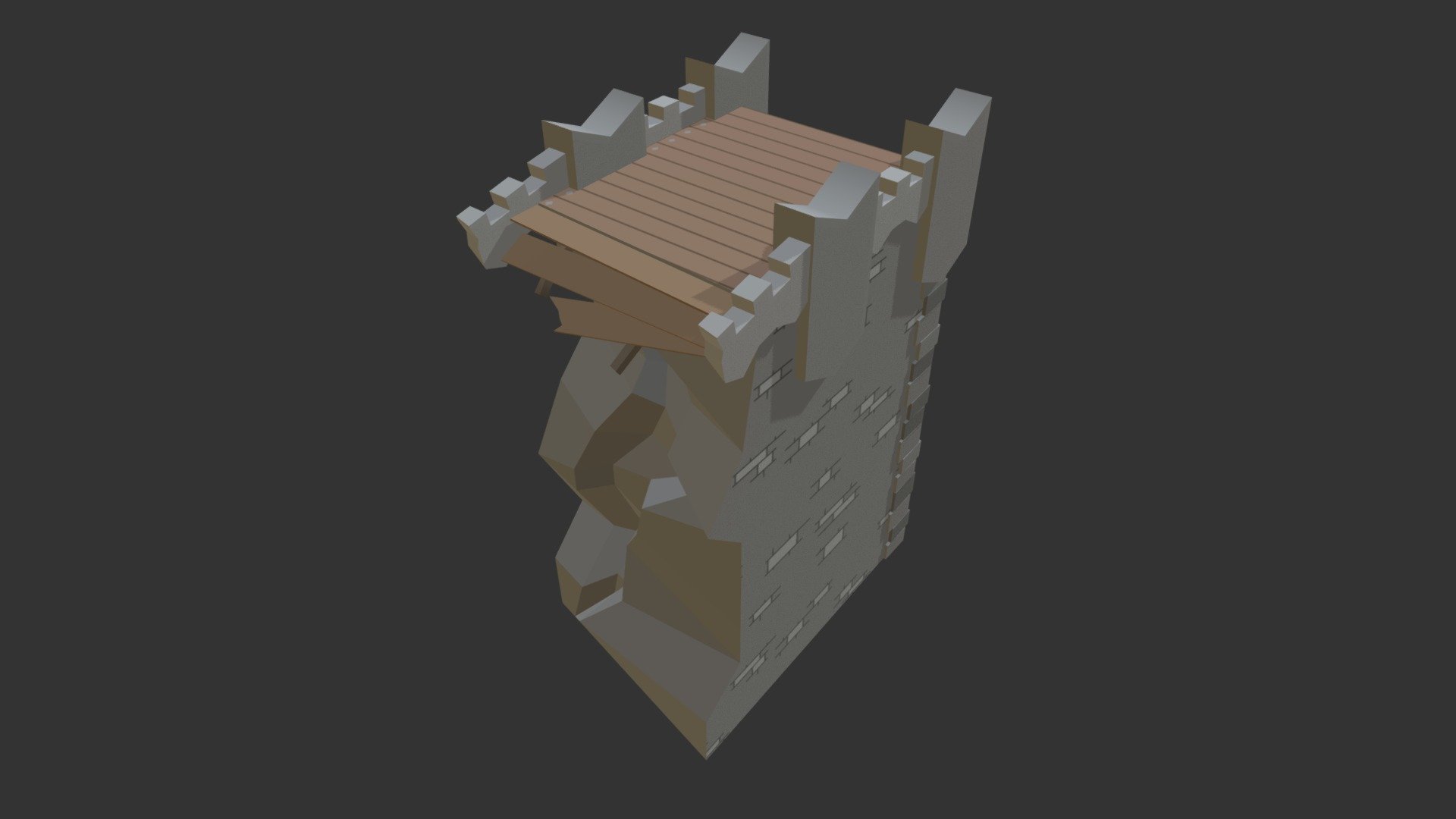 Castle_Broken_Wall_01 - Download Free 3D model by BlackSpire [edd25ae ...