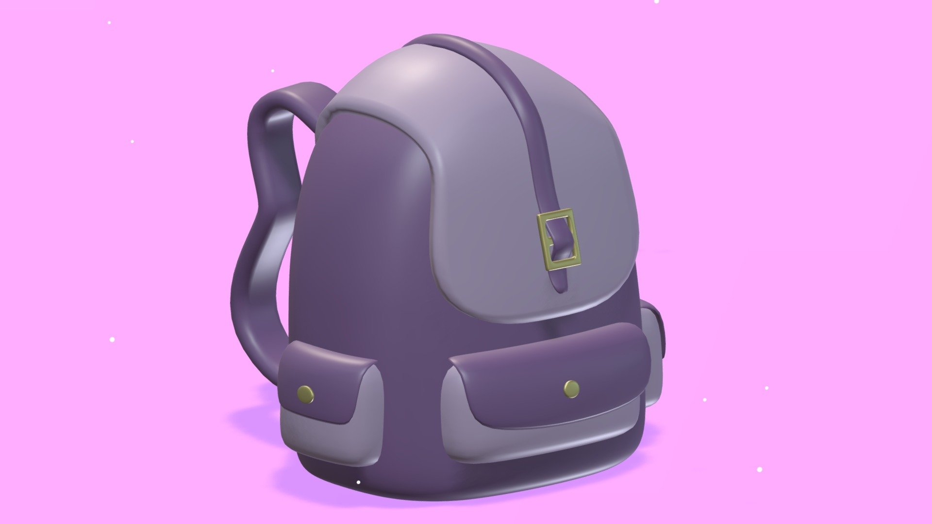 Pink Stylized Bag - Download Free 3D model by sandeep7 [edd2665 ...