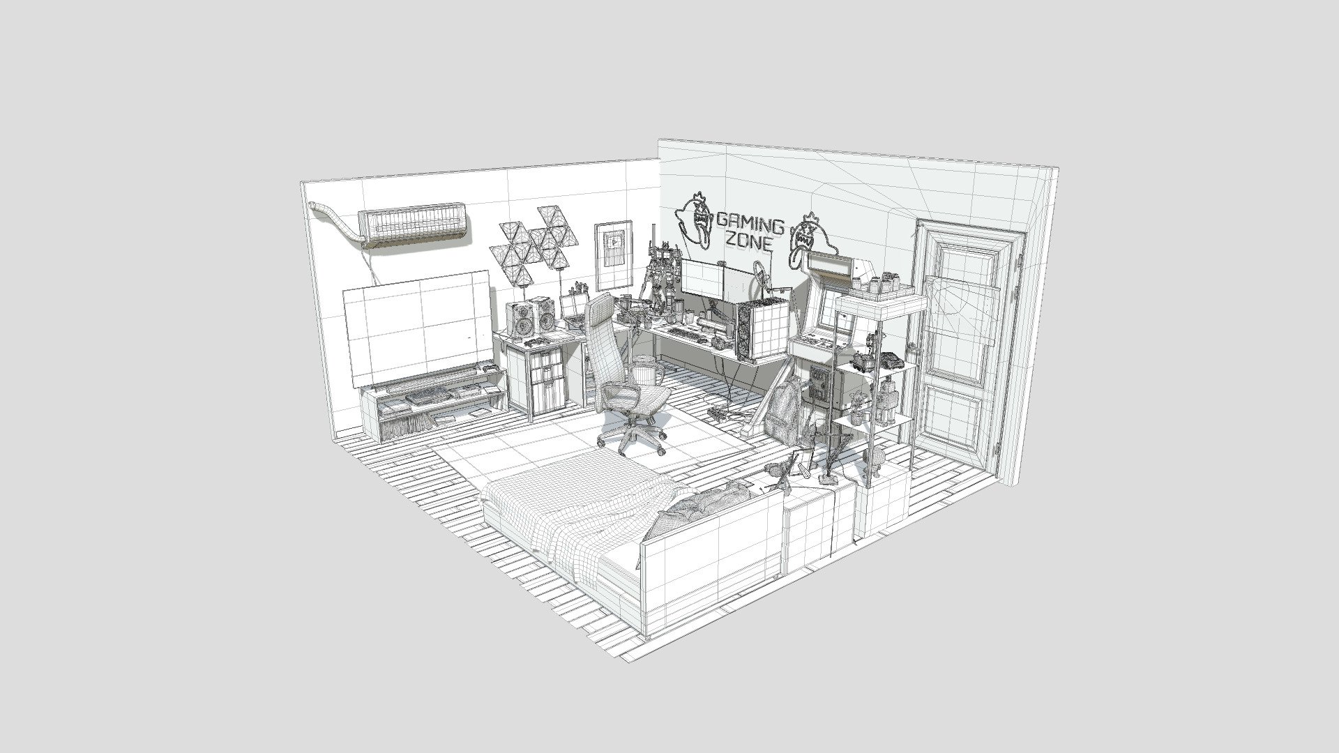 room - 3D model by changsuekevinlim [edd4f2d] - Sketchfab