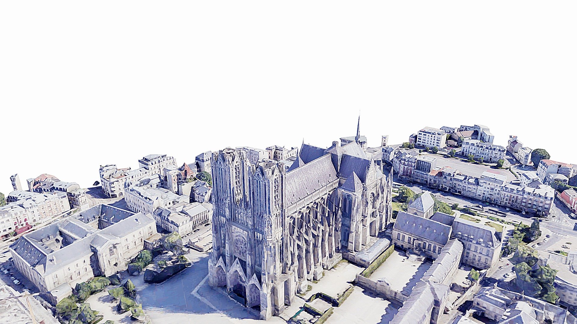 Reims Cathedral,notre-dame,scan,map,church - 3D model by SENSIET ...