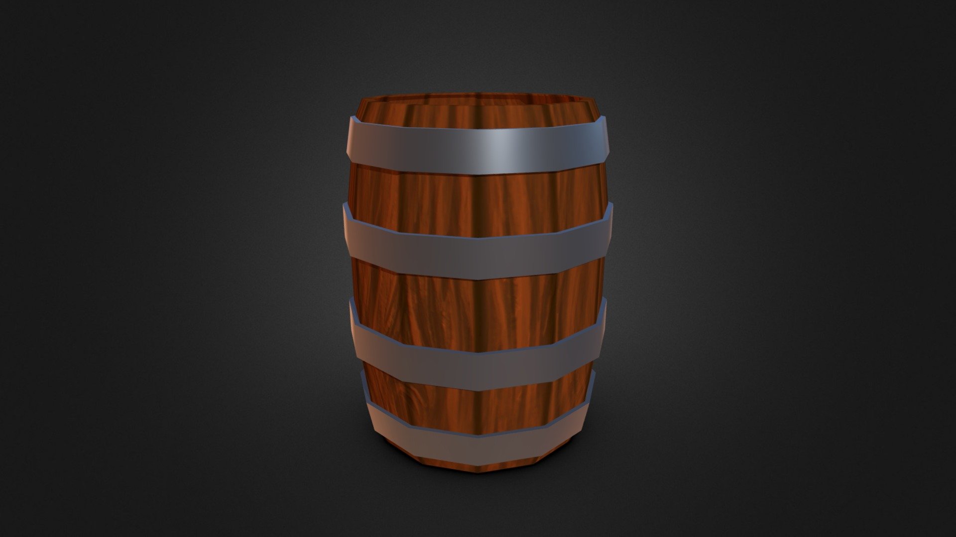Game asset - wood barrel - 3D model by Imanol Matias (@imanolmatias ...