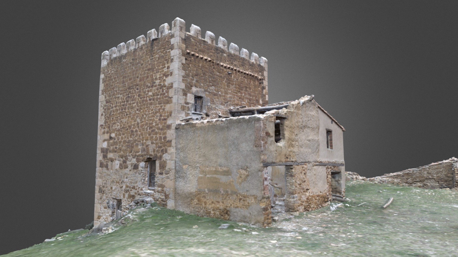 Mas de la Torre Gorgue (Villarluengo, Teruel) - 3D model by Virtuarch studio (@virtuarchstudio ...