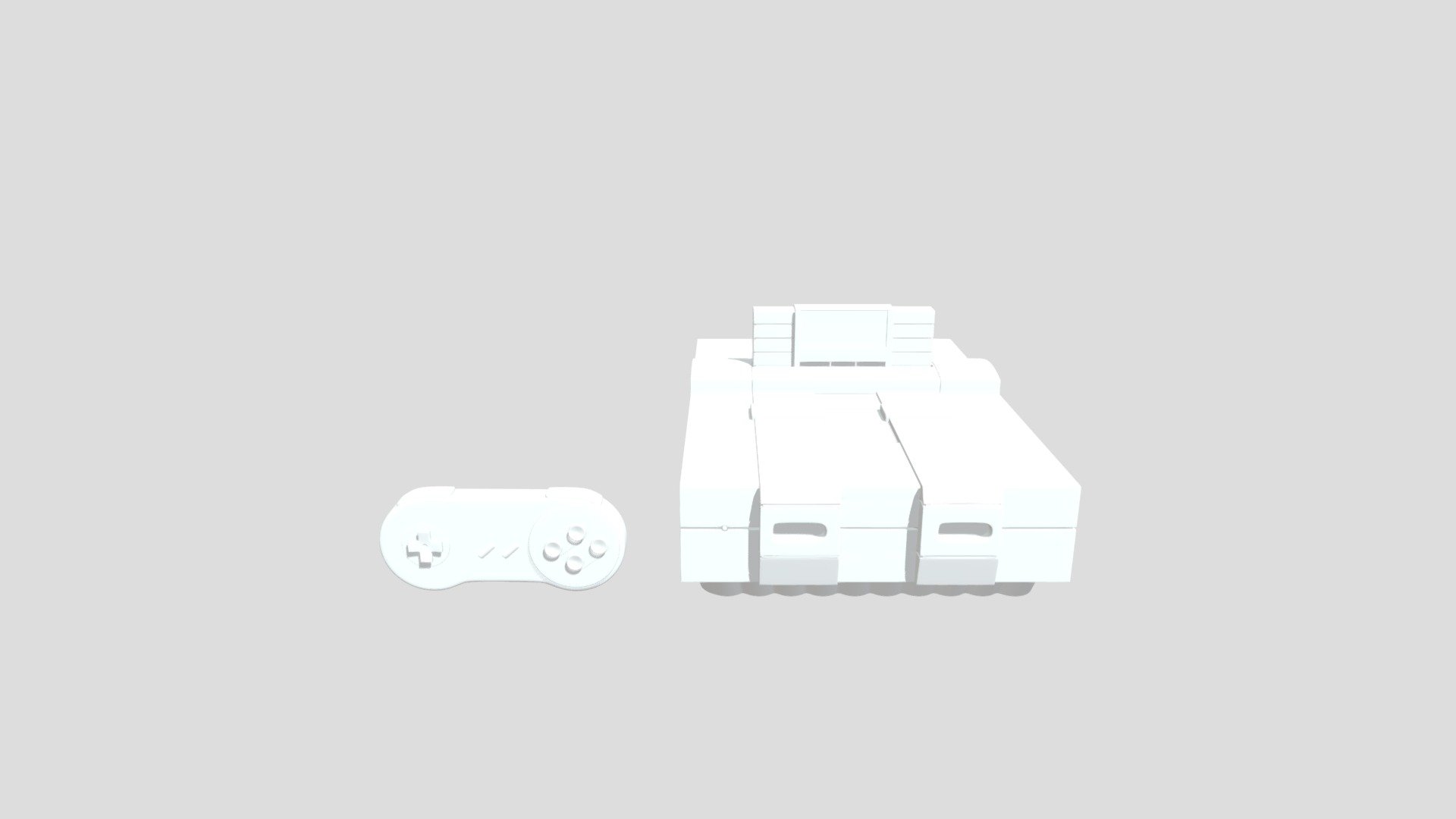 Super Nintendo Week 1 - 3D model by mrjlrs [eddcf4b] - Sketchfab