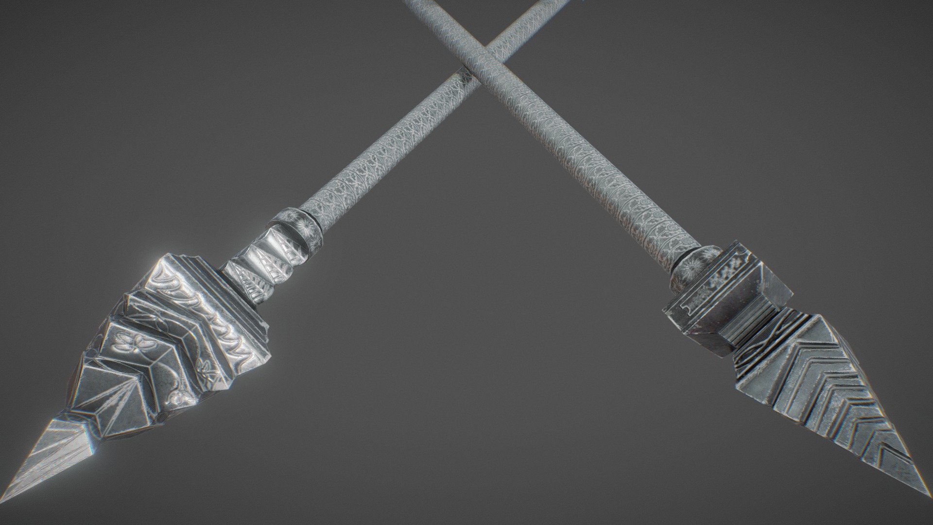 ANCIENT STAFF SILVER - Download Free 3D model by Adriancgmask [eddf377 ...